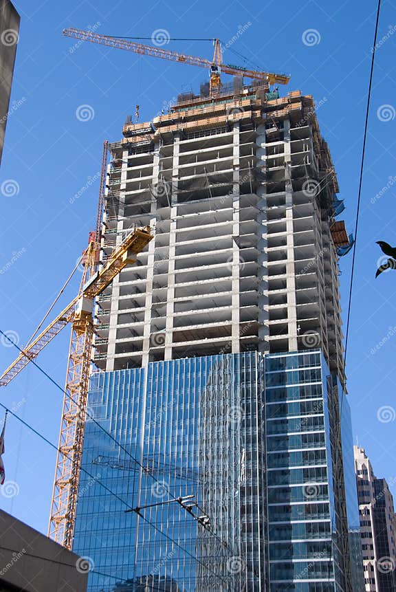 Skyscraper construction stock photo. Image of progress - 3294988