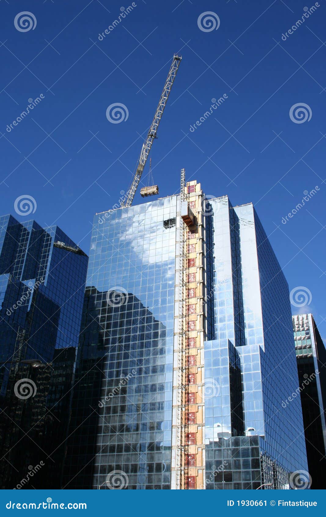Skyscraper Construction Crane Stock Image - Image of windows, lift: 1930661