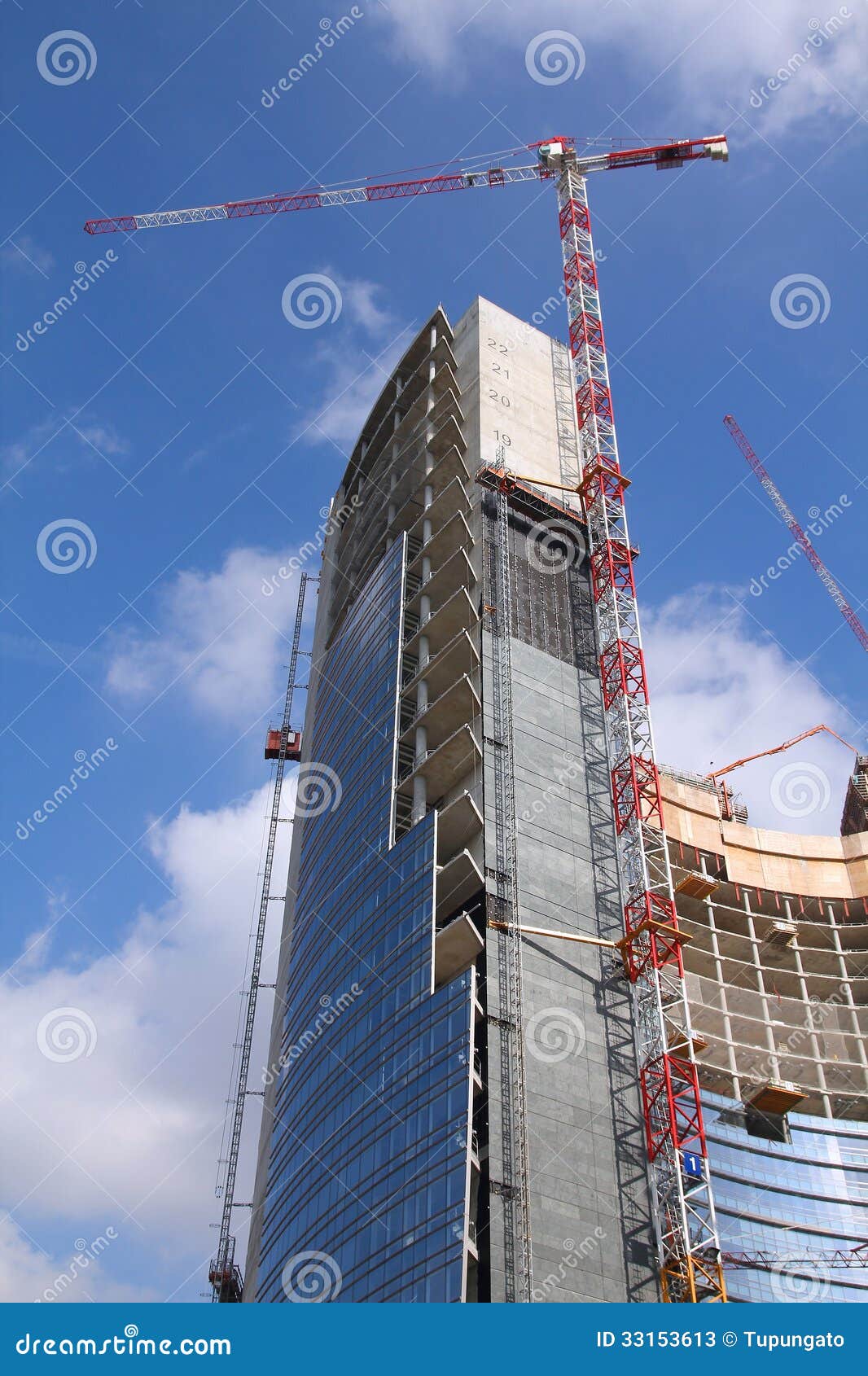 Skyscraper construction stock image. Image of concrete - 33153613