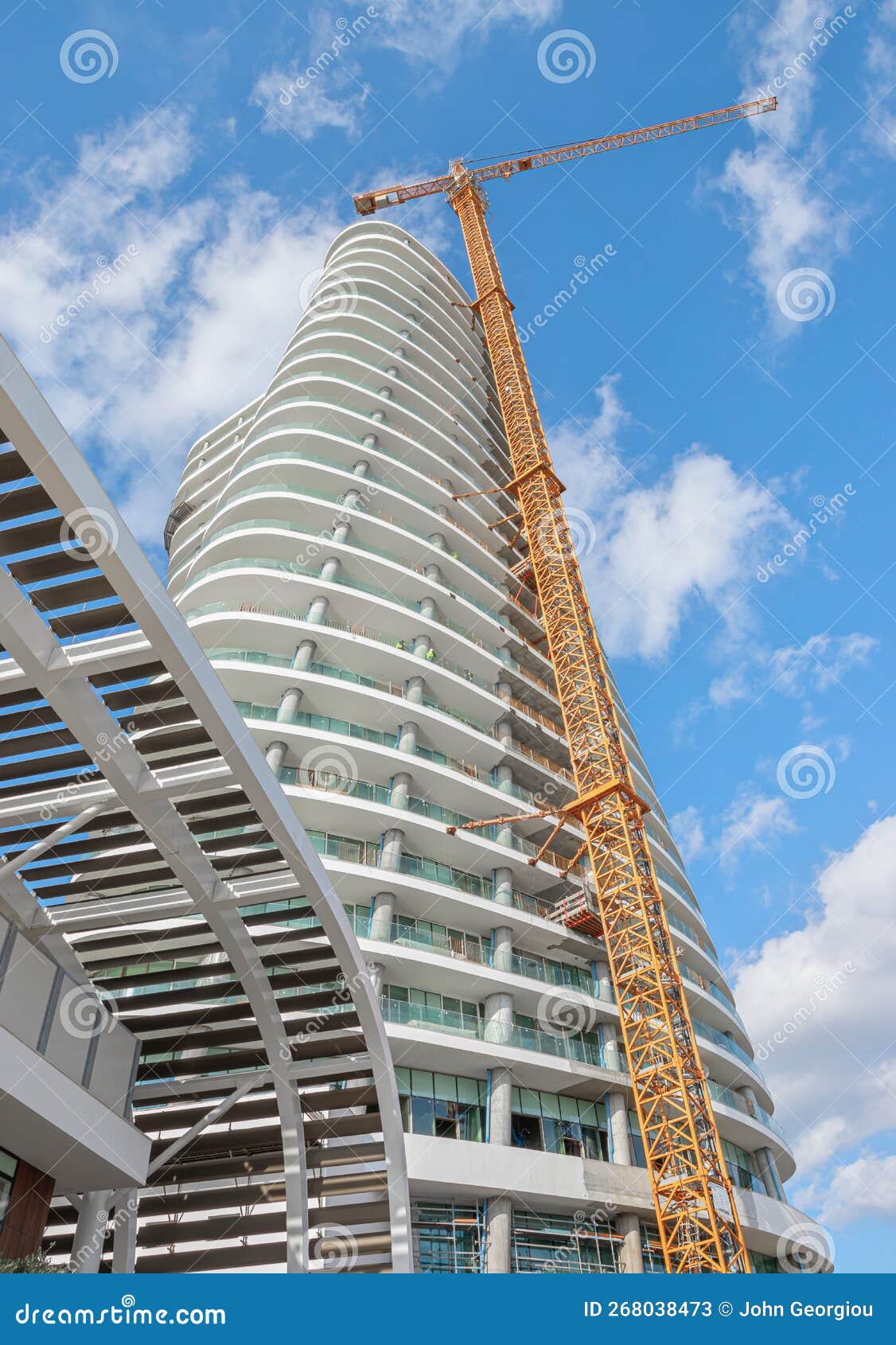 Skyscraper construction stock image. Image of infrastructure - 268038473