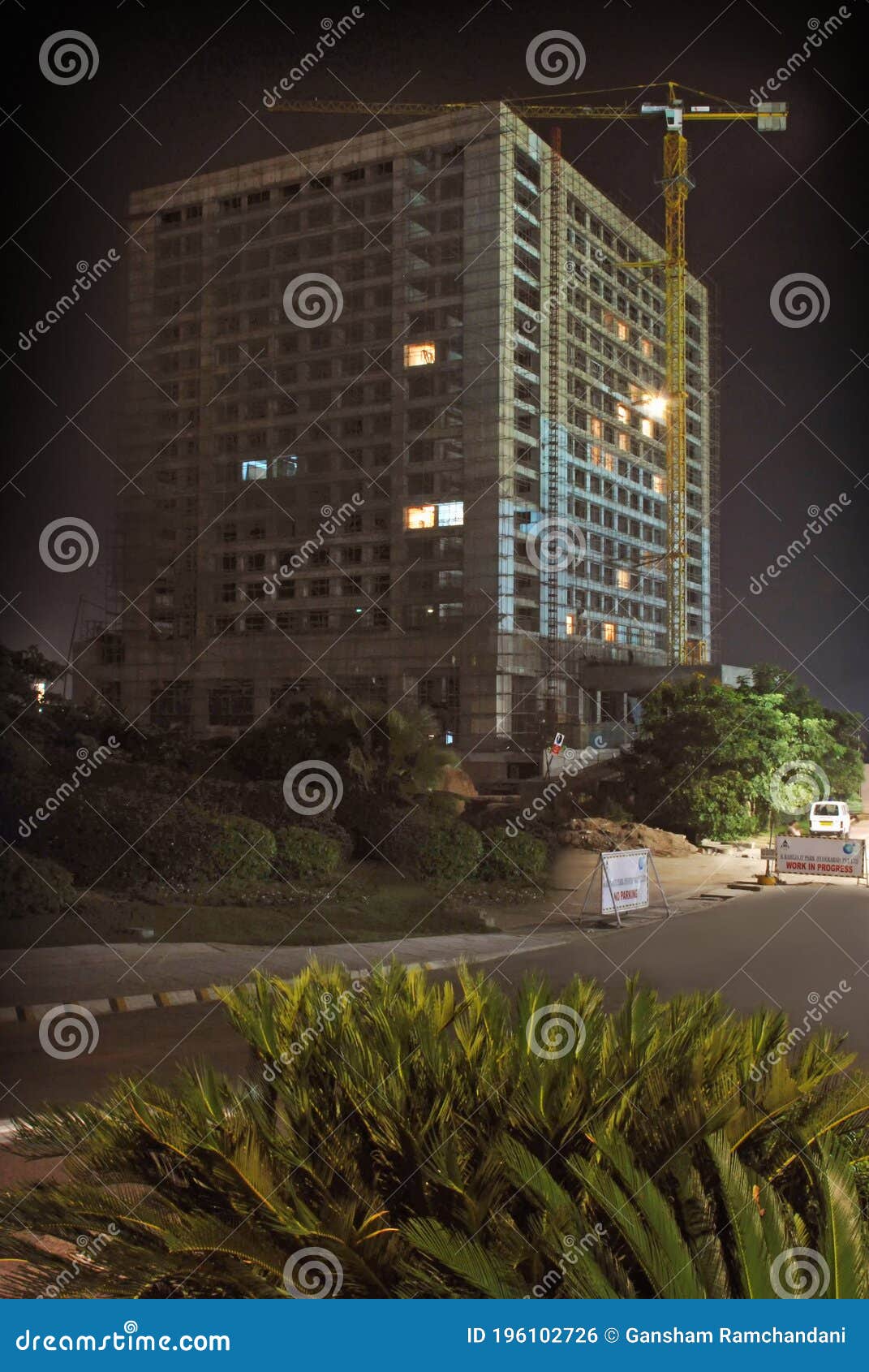 Modern Skyscraper Construction in India Stock Photo - Image of ...