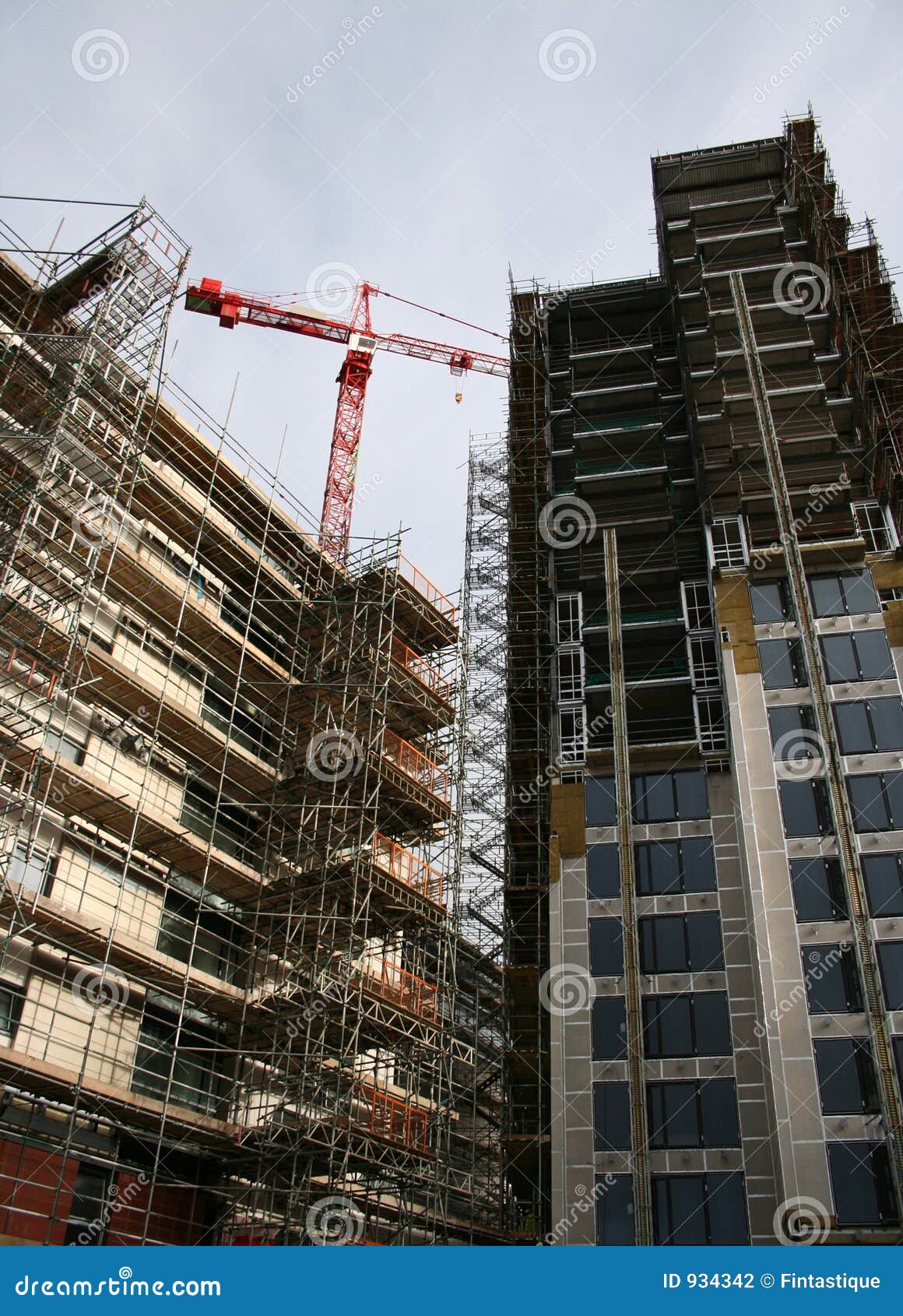 Skyscraper Construction Site Stock Photo - Image of building ...