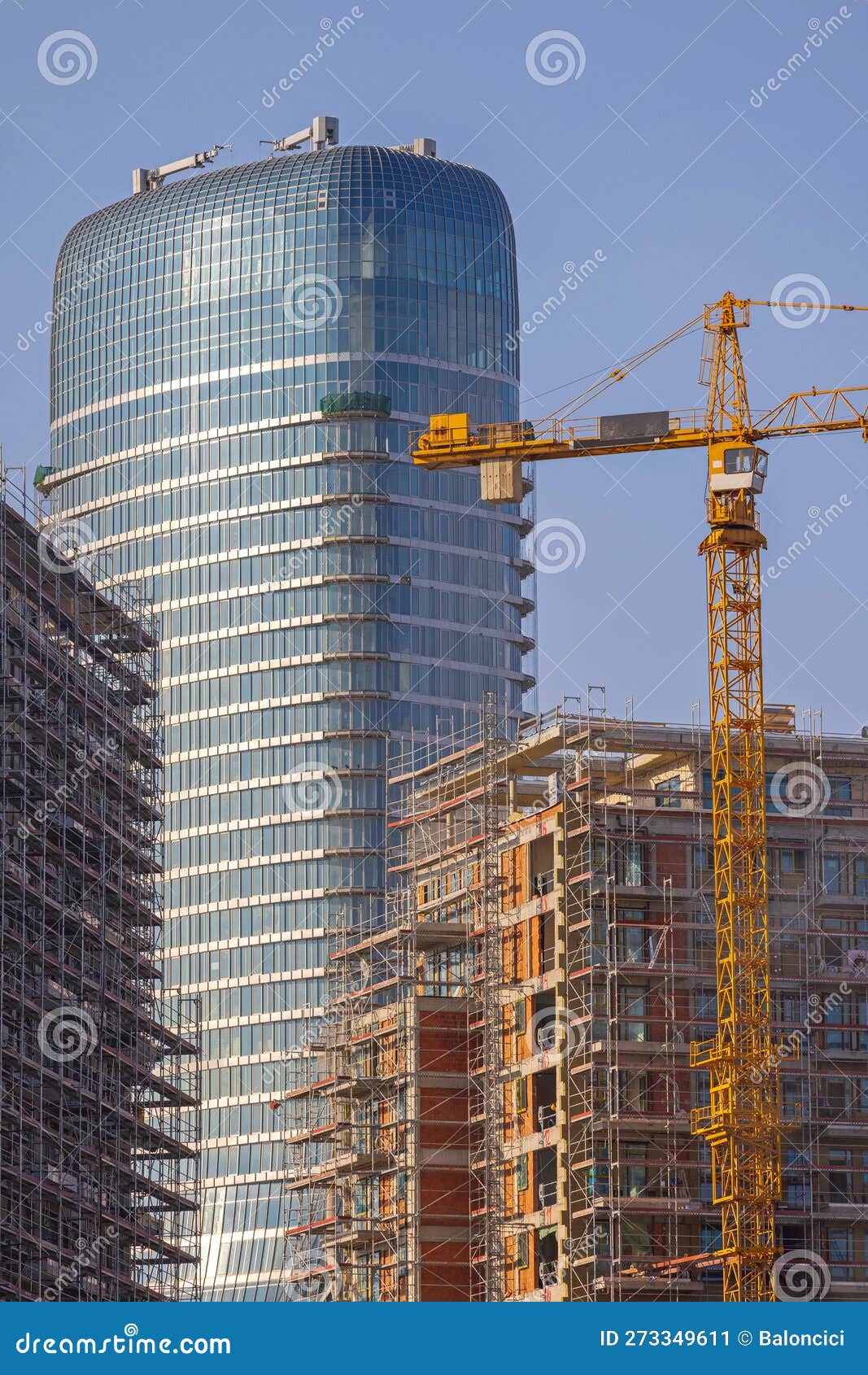 Skyscraper Construction Site Stock Image - Image of city, 2023: 273349611