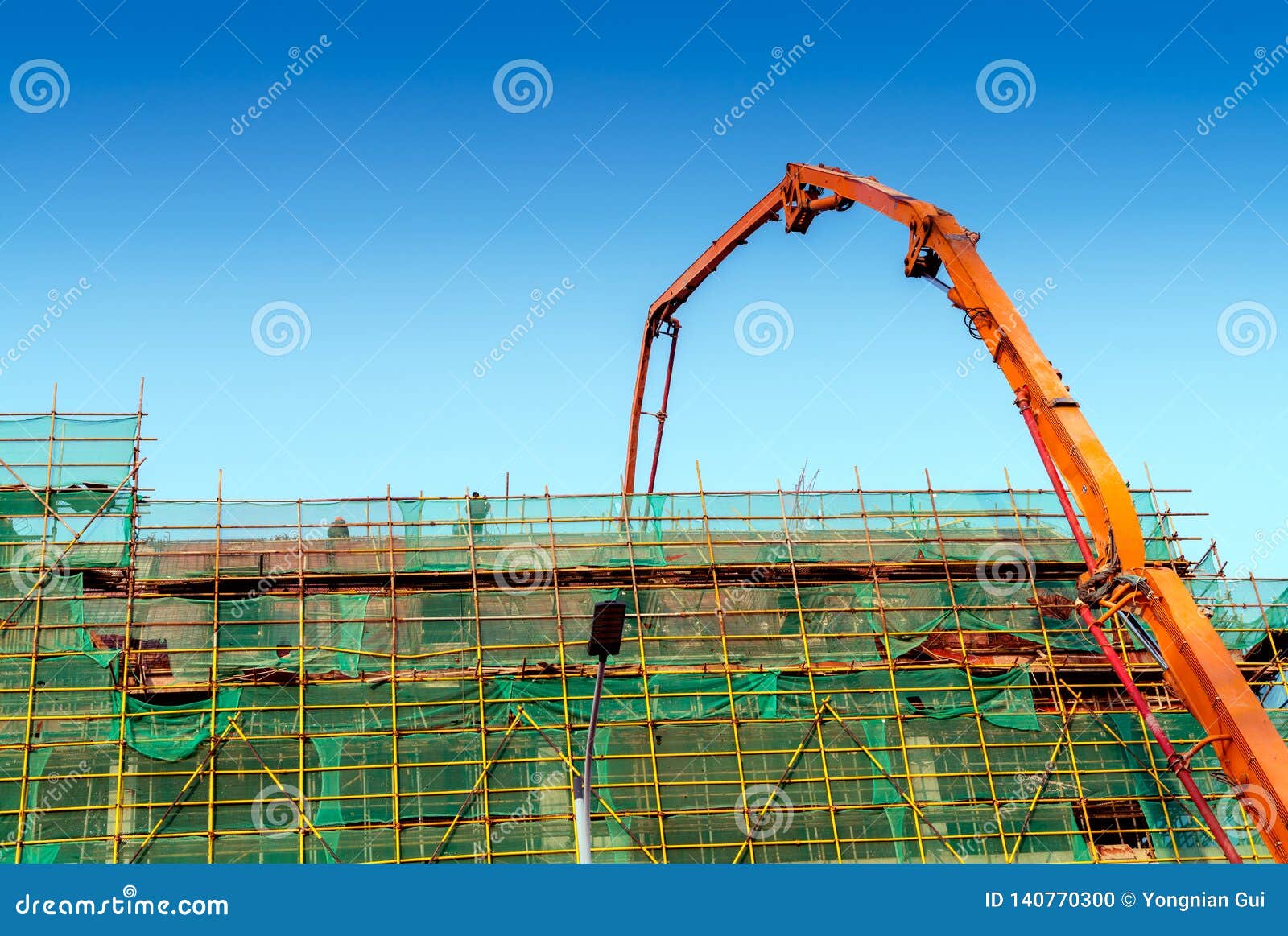 Skyscraper Construction Site Stock Photo - Image of construction ...