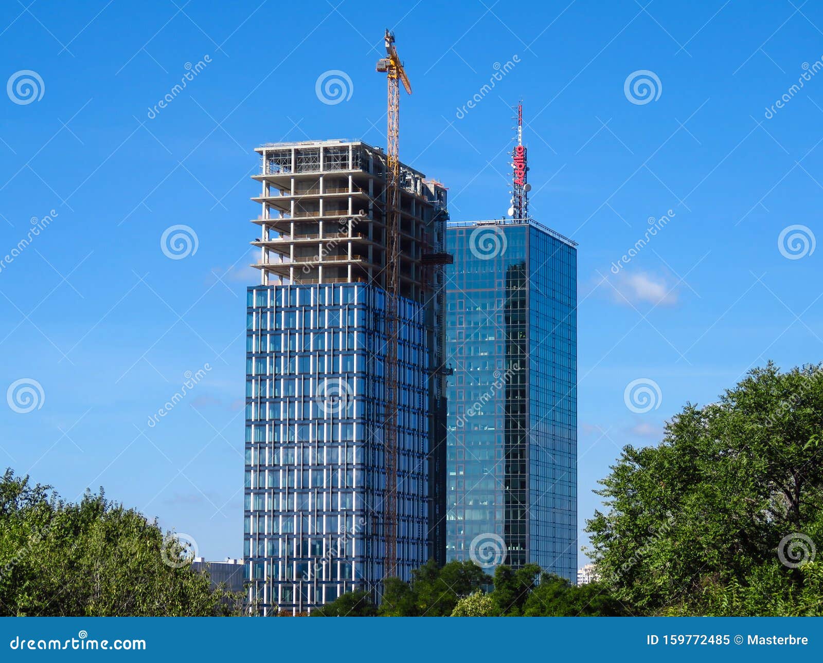 Construction Of Usce Tower Two Office Building In Belgrade, Serbia ...