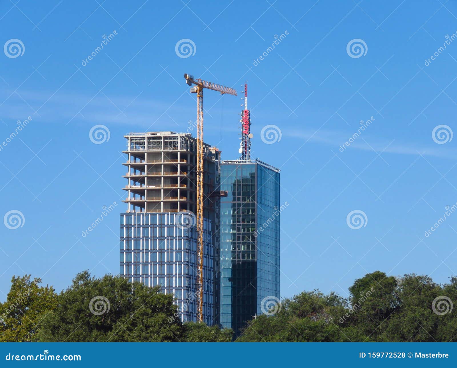 Construction Of Usce Tower Two Office Building In Belgrade, Serbia ...