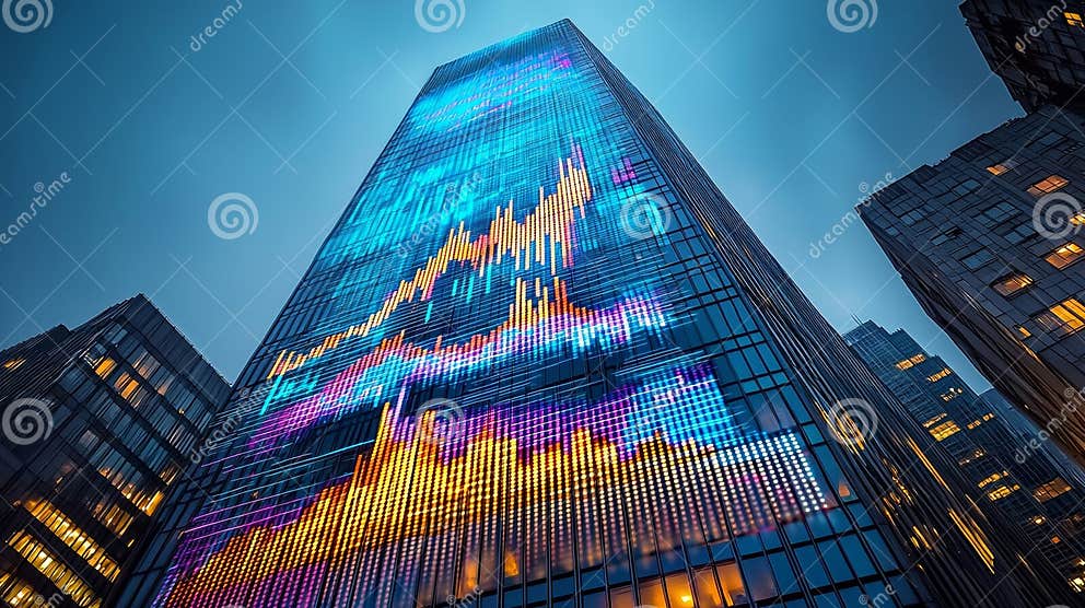 Skyscraper Display stock illustration. Illustration of data - 335080189