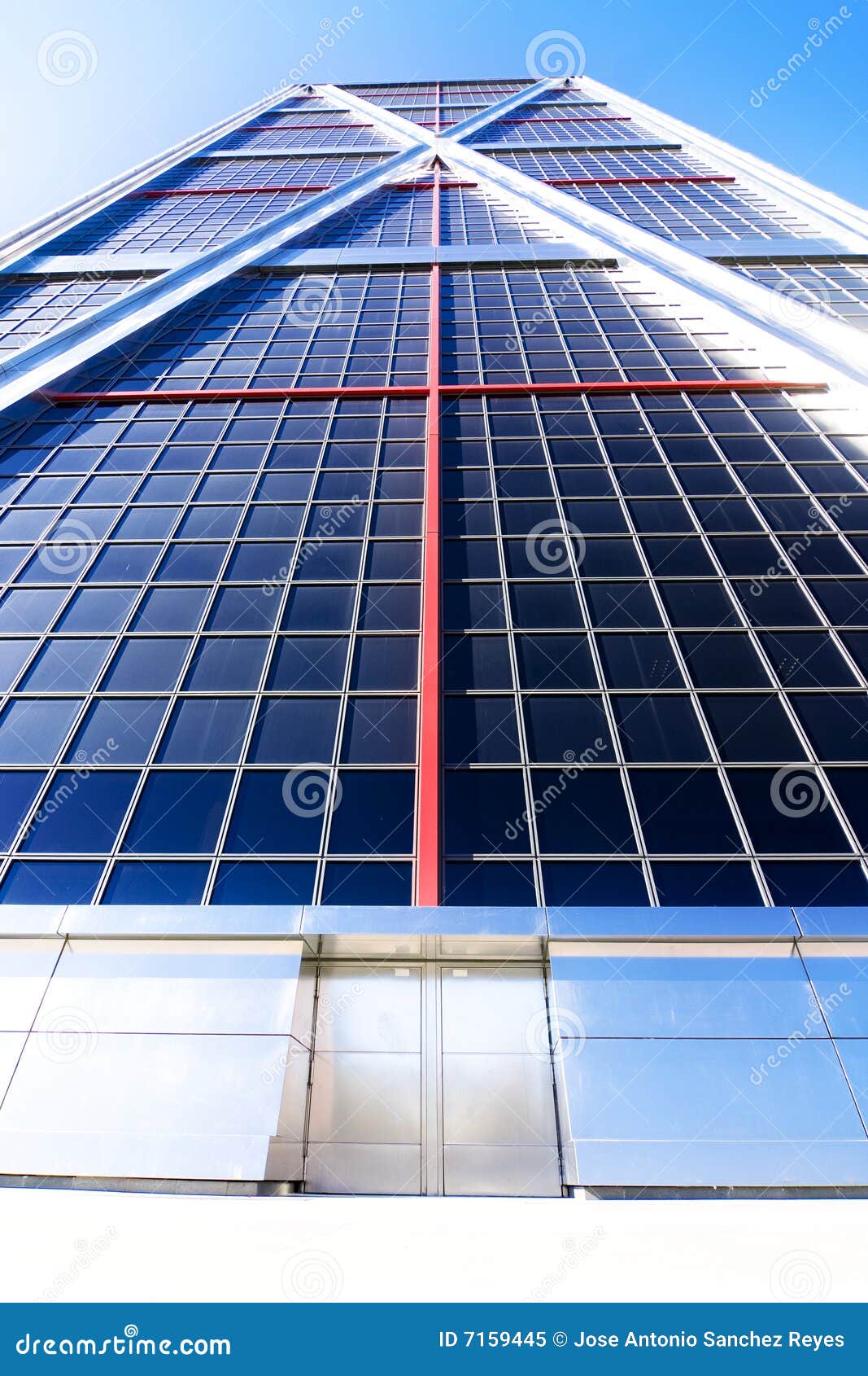 Skyscraper entrance stock image. Image of estate, outdoor - 7159445