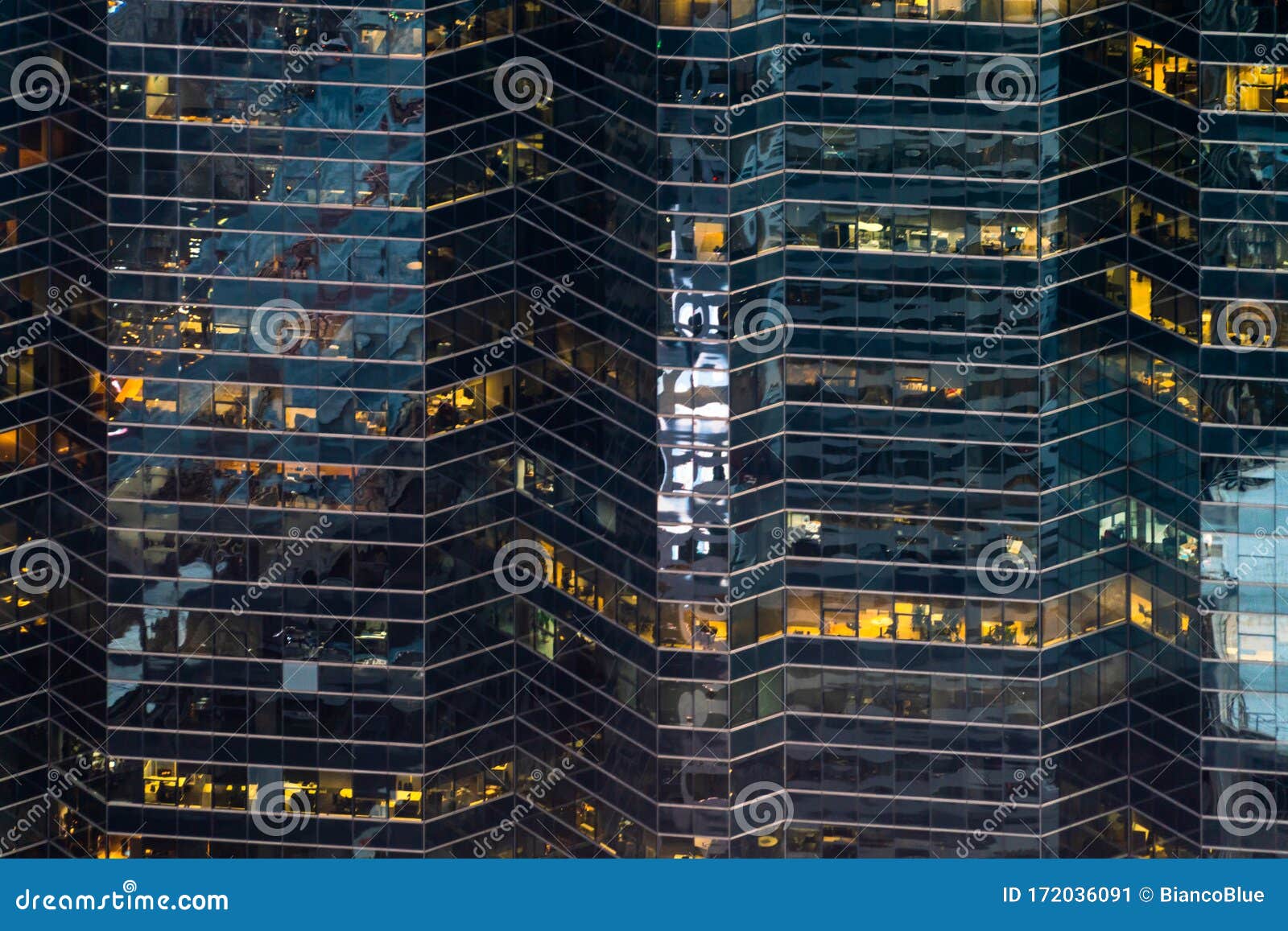 Skyscraper Exterior of Office Building Zoom View Stock Image - Image of ...