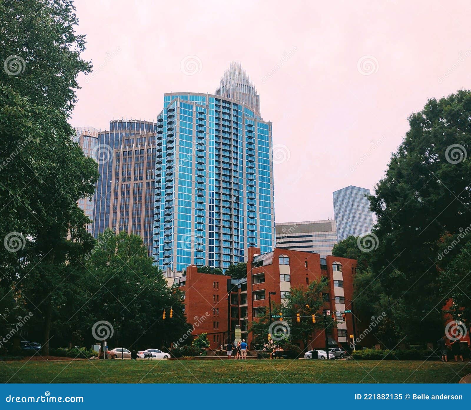 Skyscraper fourth ward editorial image. Image of landmark - 221882135