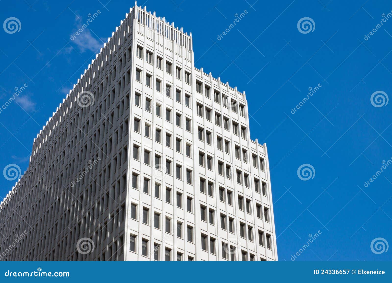 Skyscraper in Front of a Blue Sky Stock Image - Image of exterior, high ...