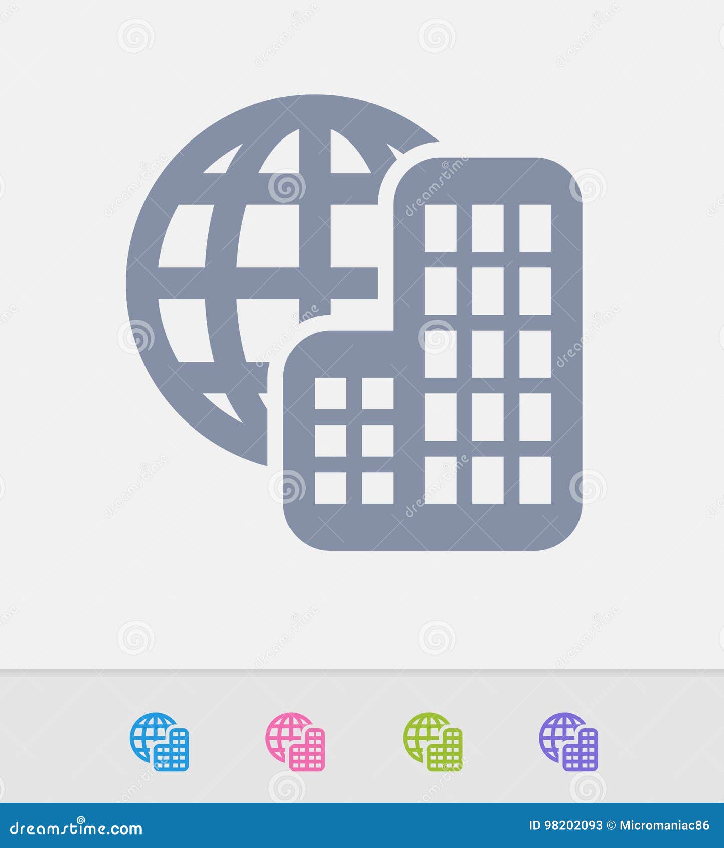 Skyscraper - Granite Icons stock vector. Illustration of symbol - 98202093