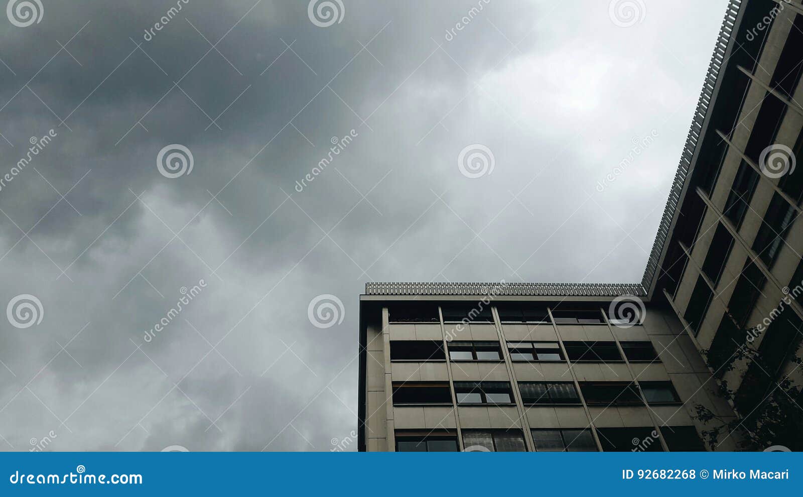 Skyscraper with Gray Sky and Windows Stock Photo - Image of windows ...