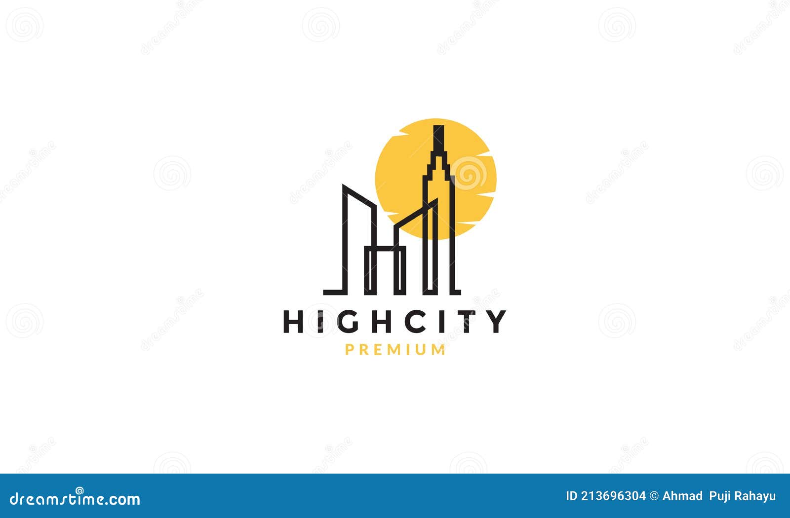 Skyscraper High Building with Sunset Logo Vector Symbol Icon Design ...