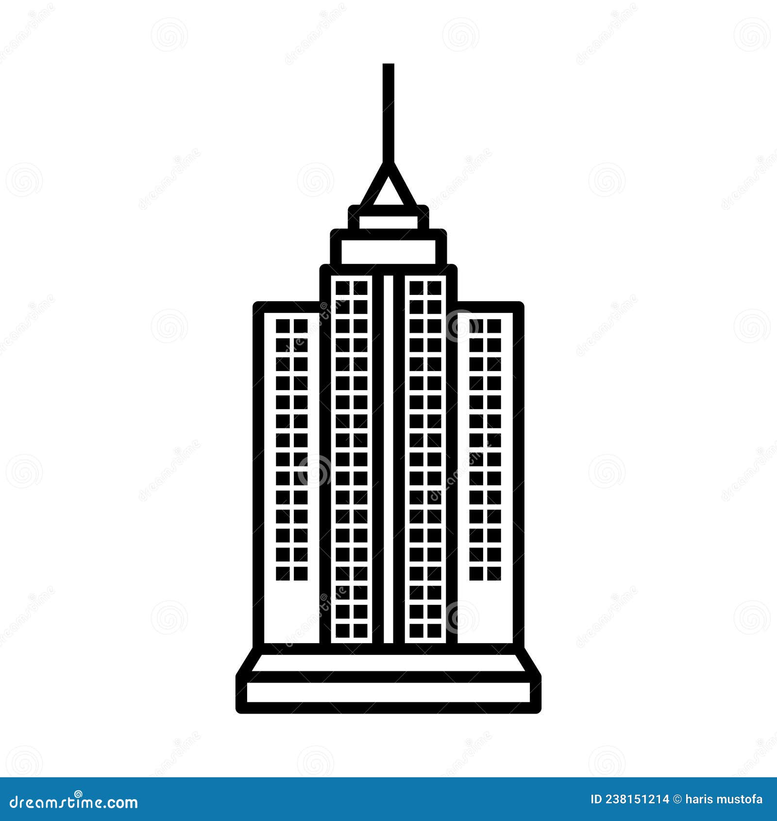 Skyscraper Icon Design Template Vector Isolated Stock Vector ...
