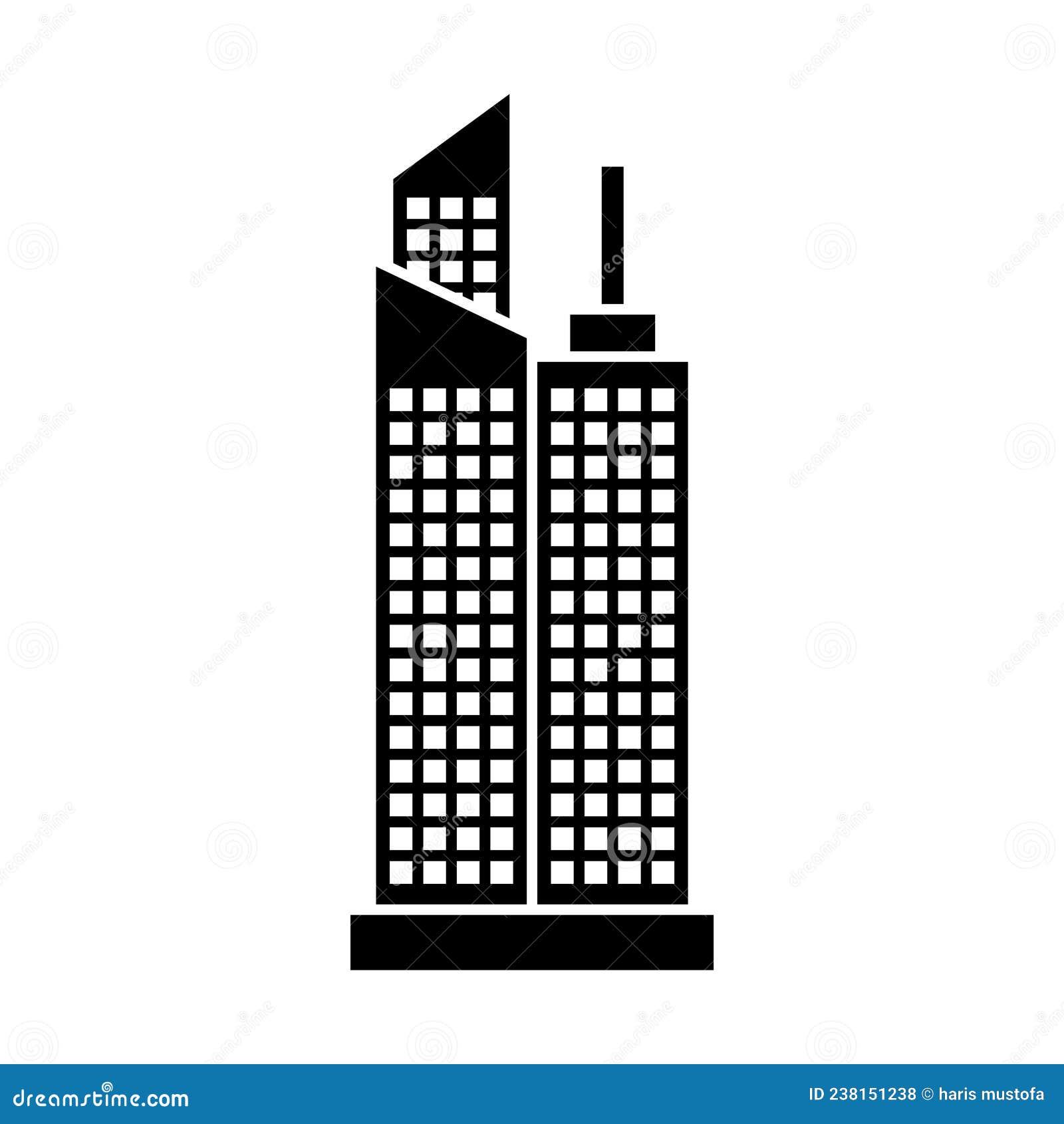 Skyscraper Icon Design Template Vector Isolated Stock Illustration ...