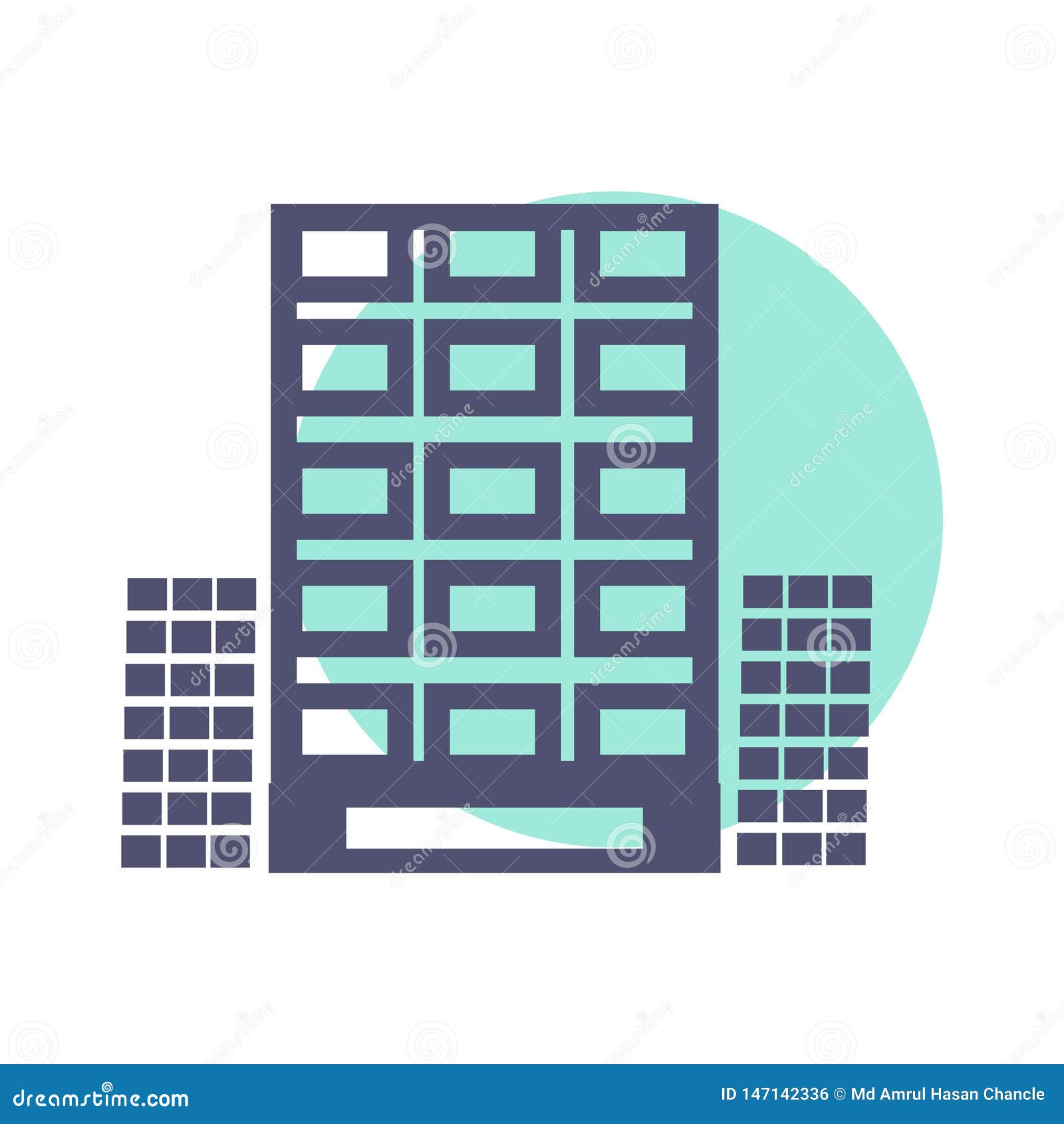 Skyscraper Icon- Vector Illustration for Architecture Design. Modern ...