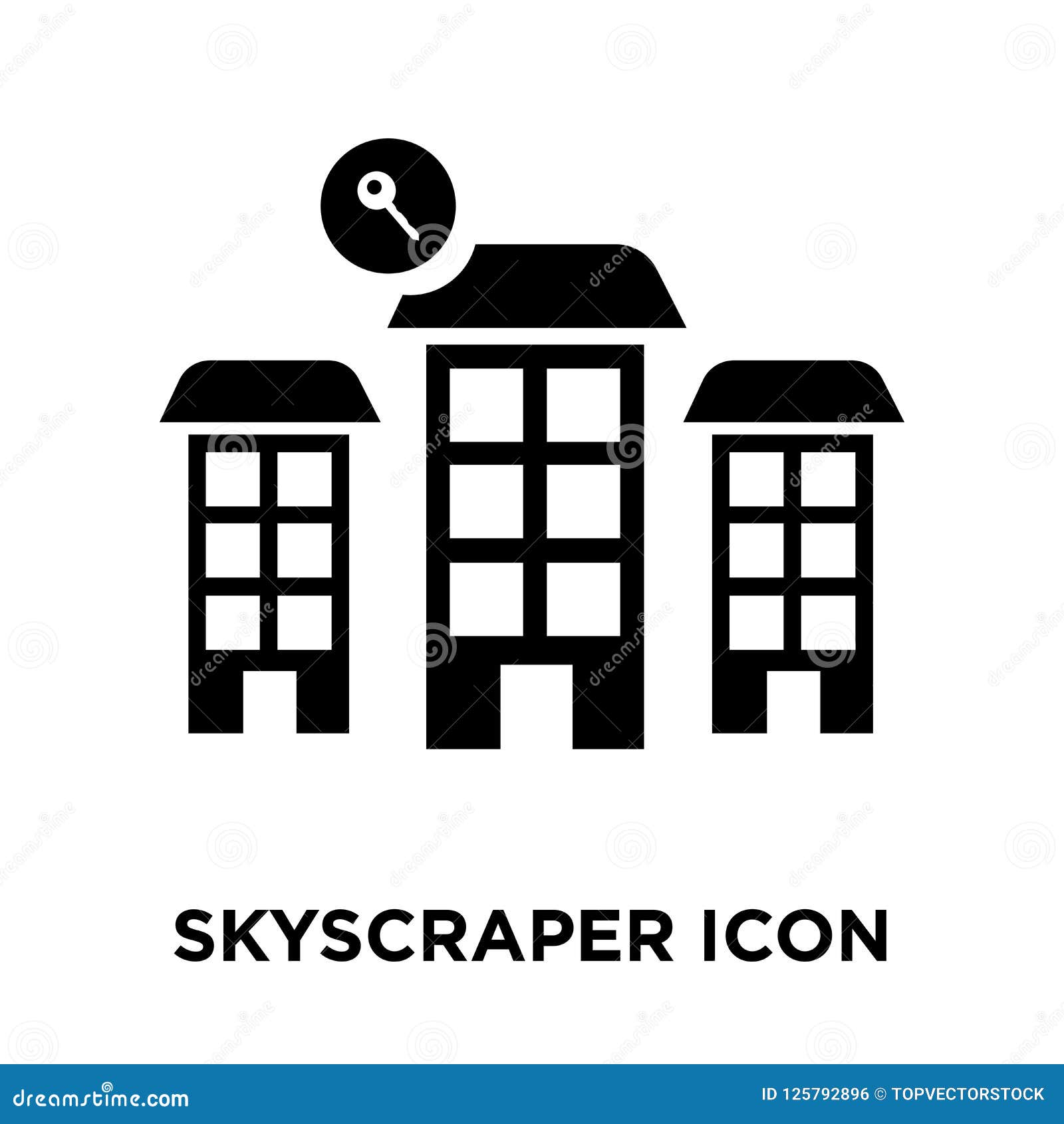 Skyscraper Icon Vector Isolated on White Background, Logo Concept of ... Skyscraper Icon Vector Isolated on White Background, Logo Concept of ...