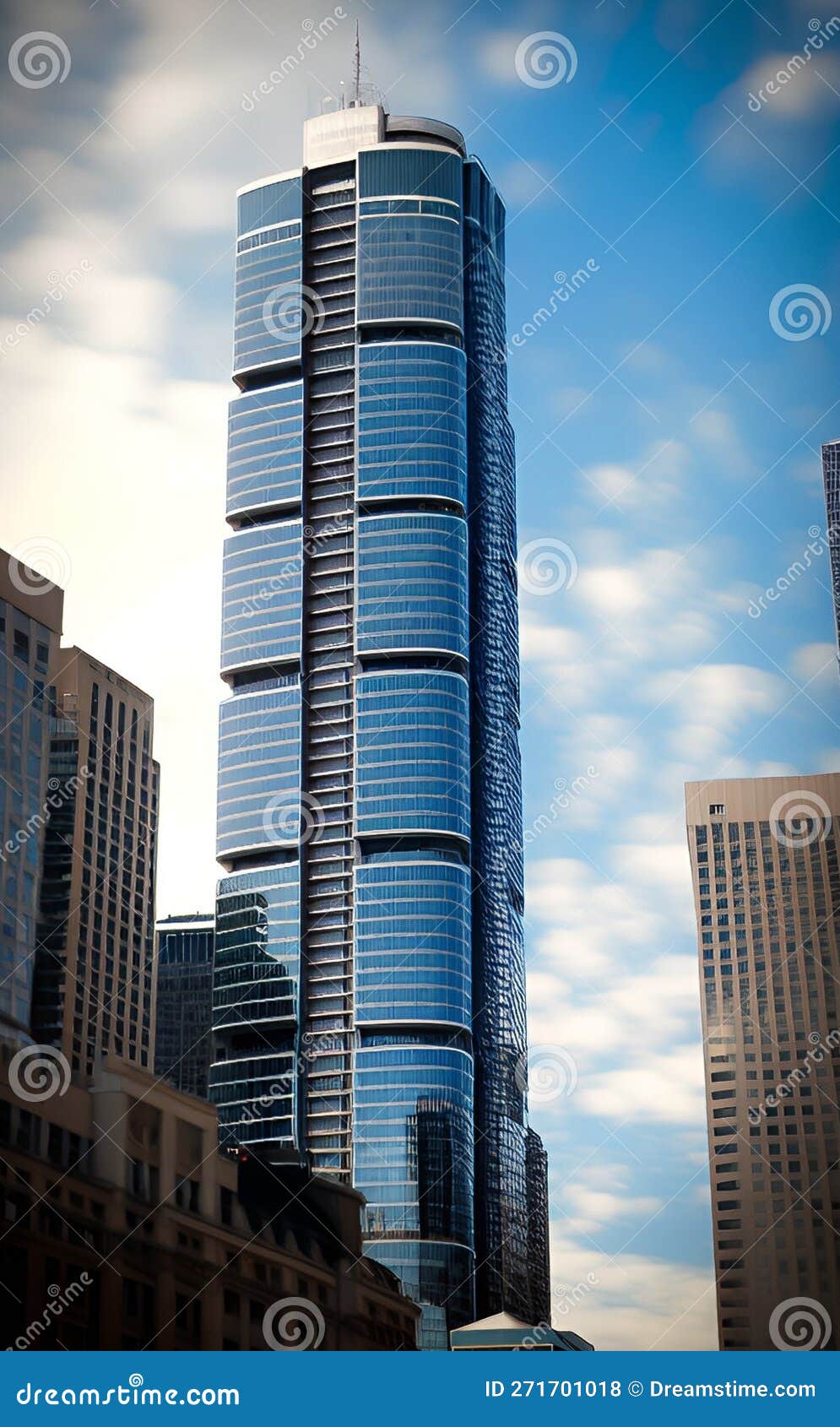 Skyscraper Illustration Artificial Intelligence Artwork Generated Stock ...