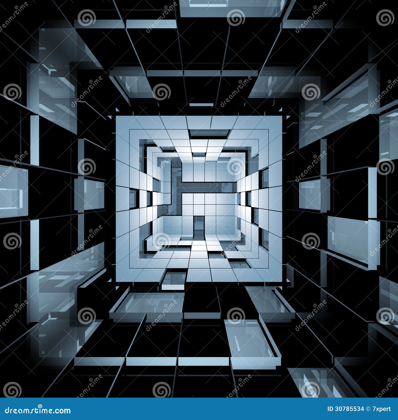 Skyscraper Inside Office Background, Sunlight Stock Photo ...