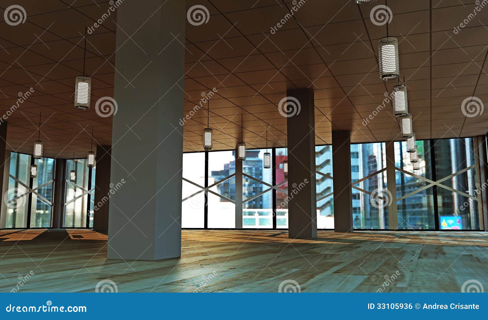 Skyscraper interior stock illustration. Illustration of design - 33105936
