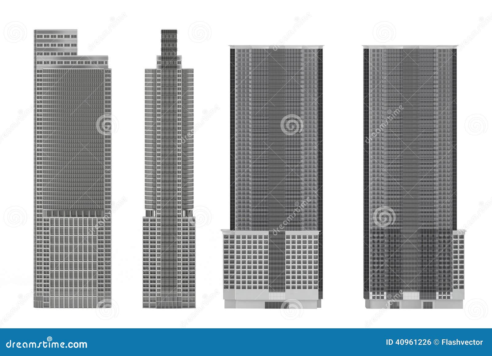Skyscraper isolated stock illustration. Illustration of skyscraper ...