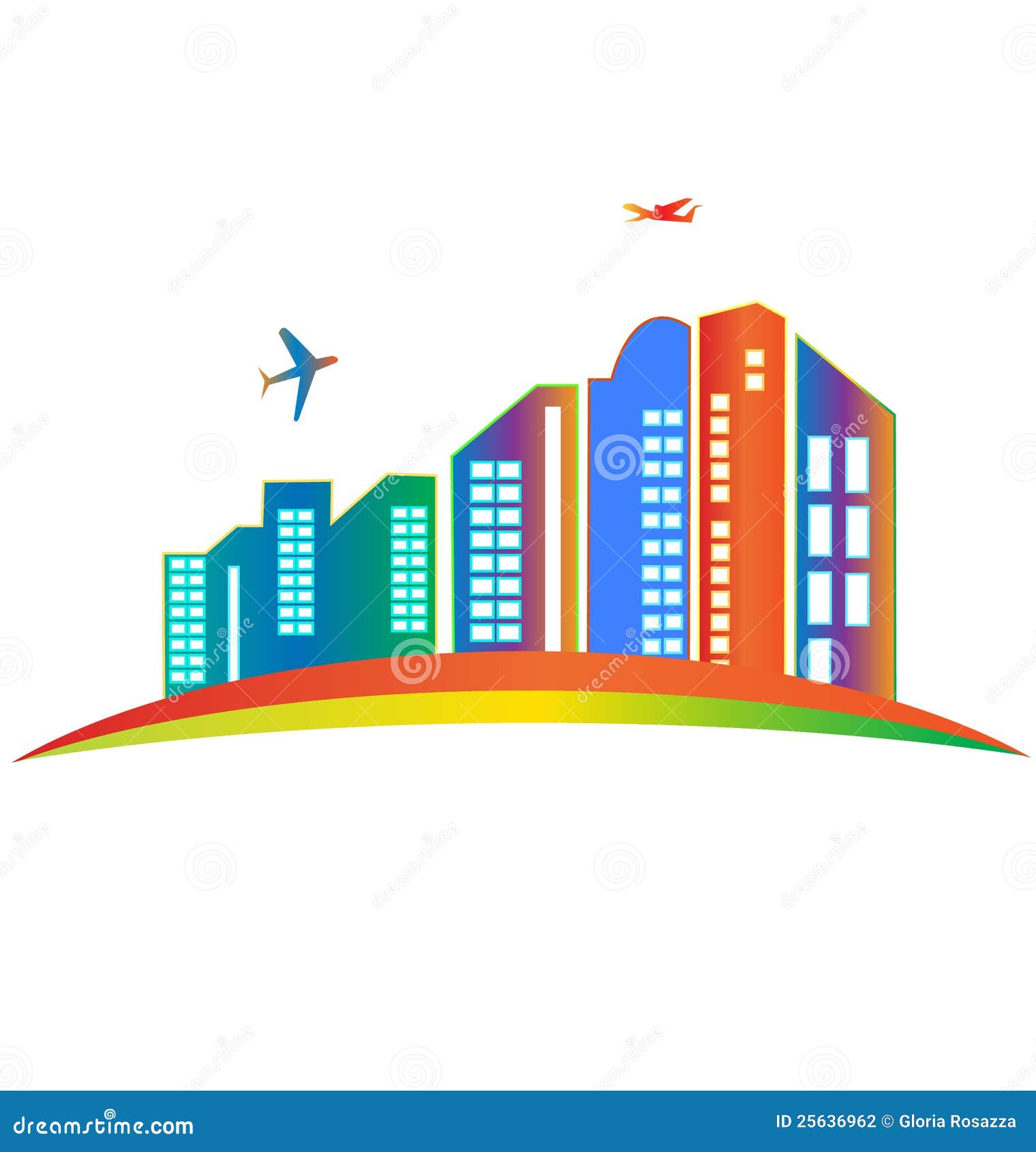 Skyscraper logo stock vector. Illustration of city, background - 25636962