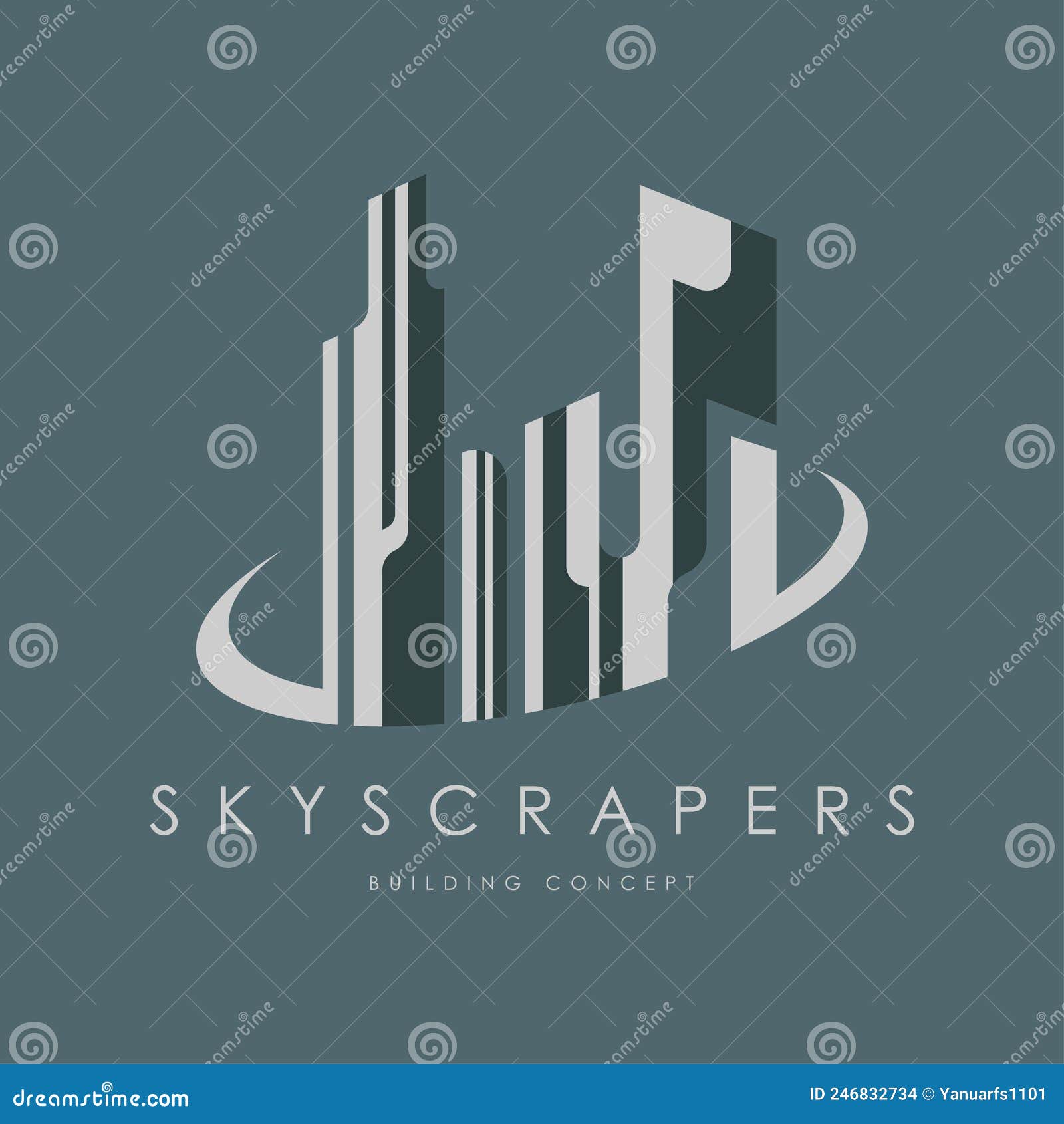 Skyscraper Logo Design Concept Vector Stock Vector - Illustration of ...