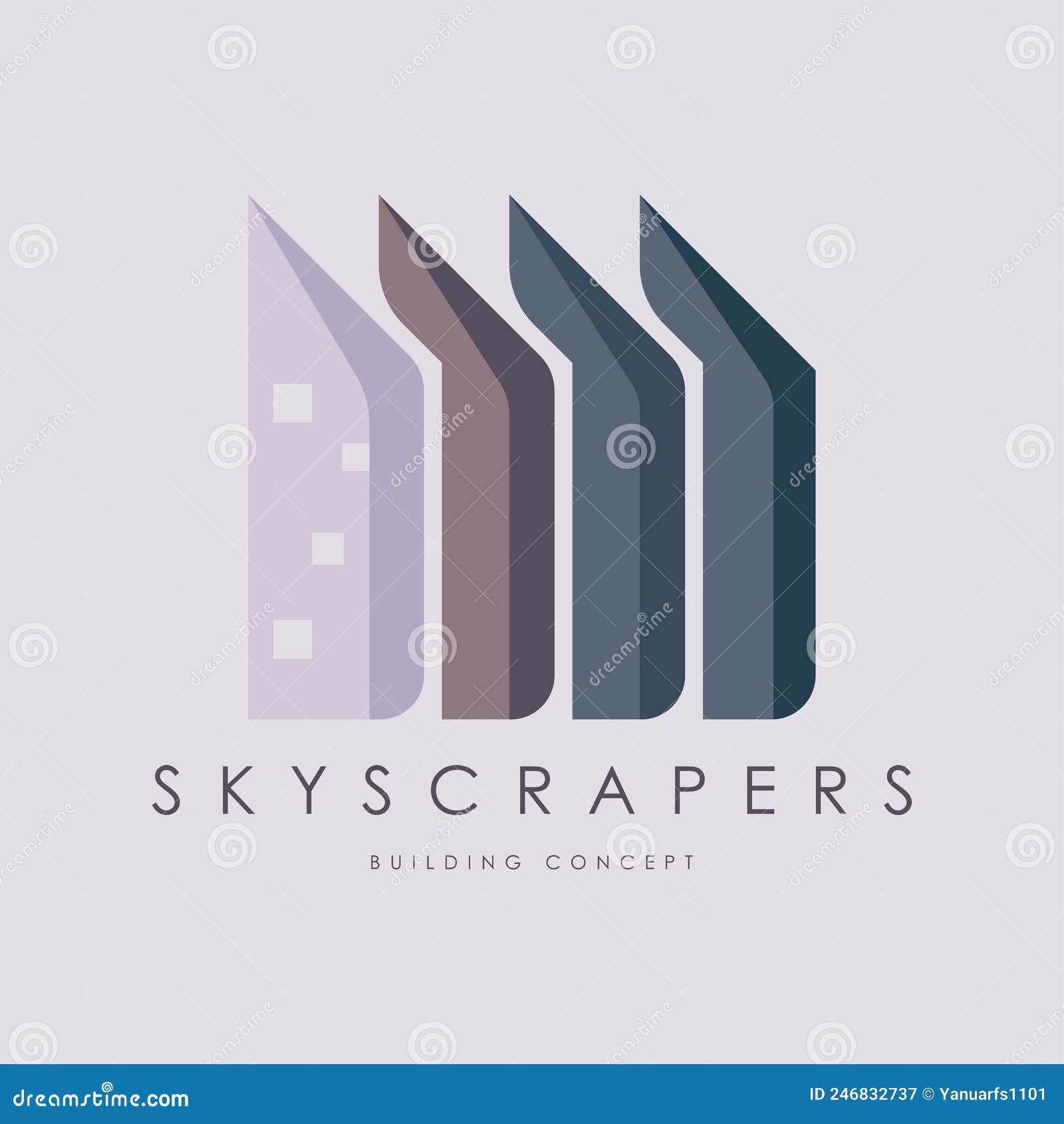 Skyscraper Logo Design Concept Vector Stock Vector - Illustration of ...