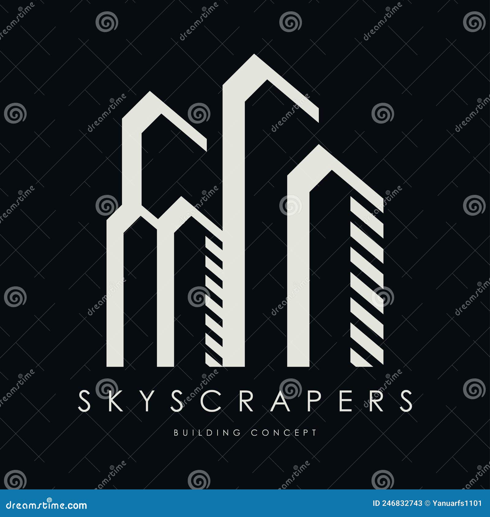 Skyscraper Logo Design Concept Vector Stock Vector - Illustration of ...