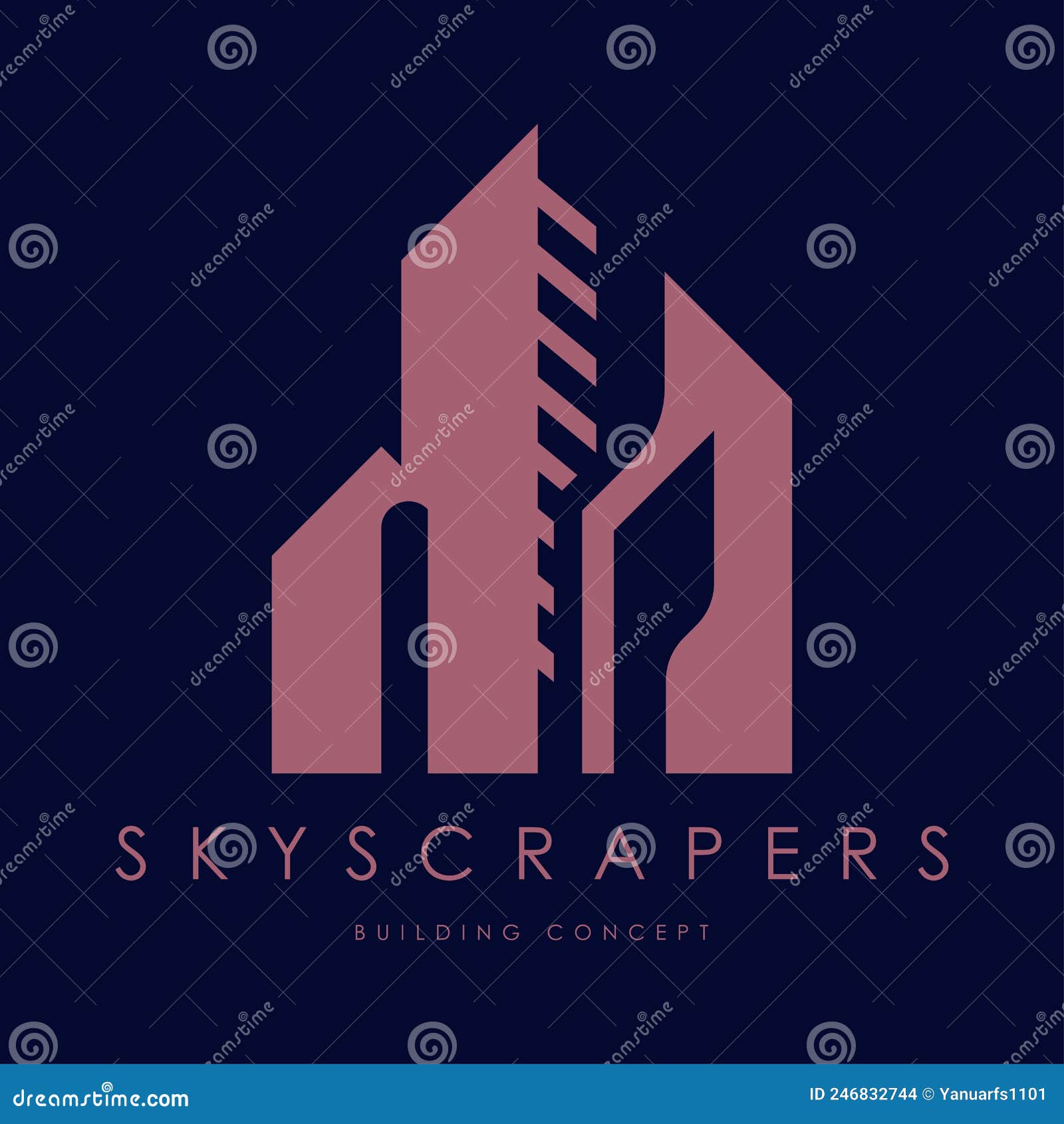 Skyscraper Logo Design Concept Vector Stock Vector - Illustration of ...