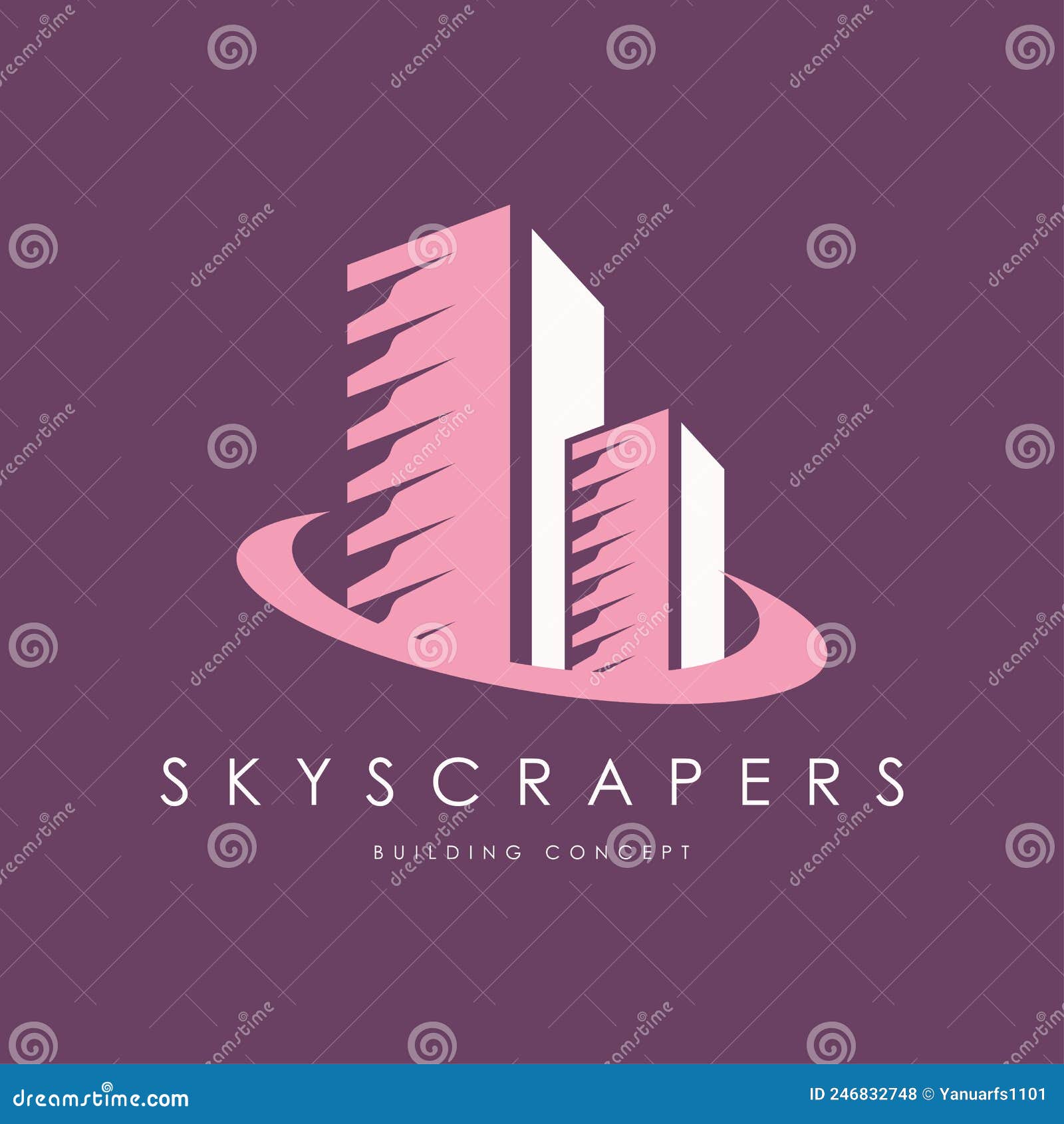Skyscraper Logo Design Concept Vector Stock Vector - Illustration of ...