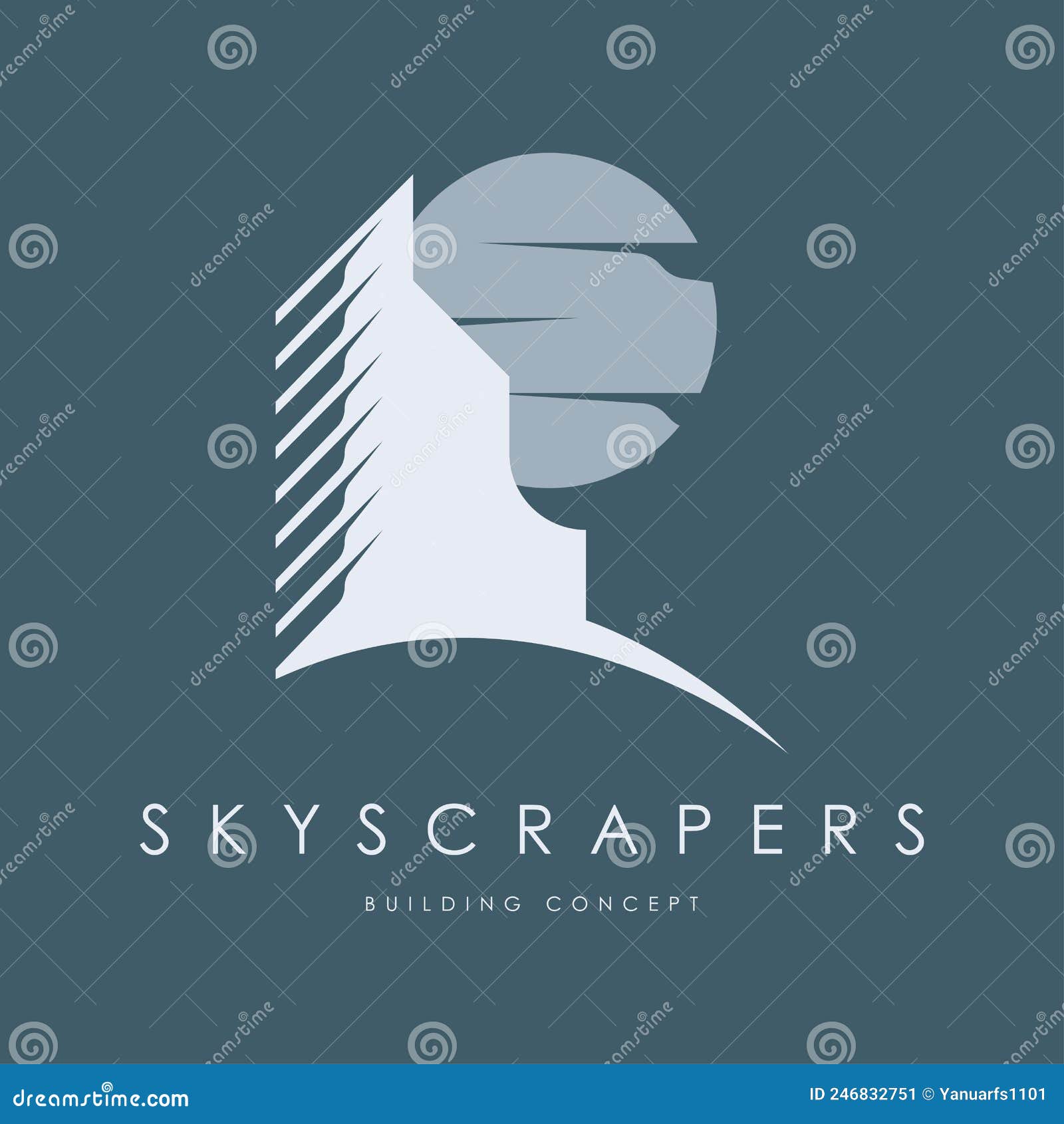 Skyscraper Logo Design Concept Vector Stock Vector - Illustration of ...