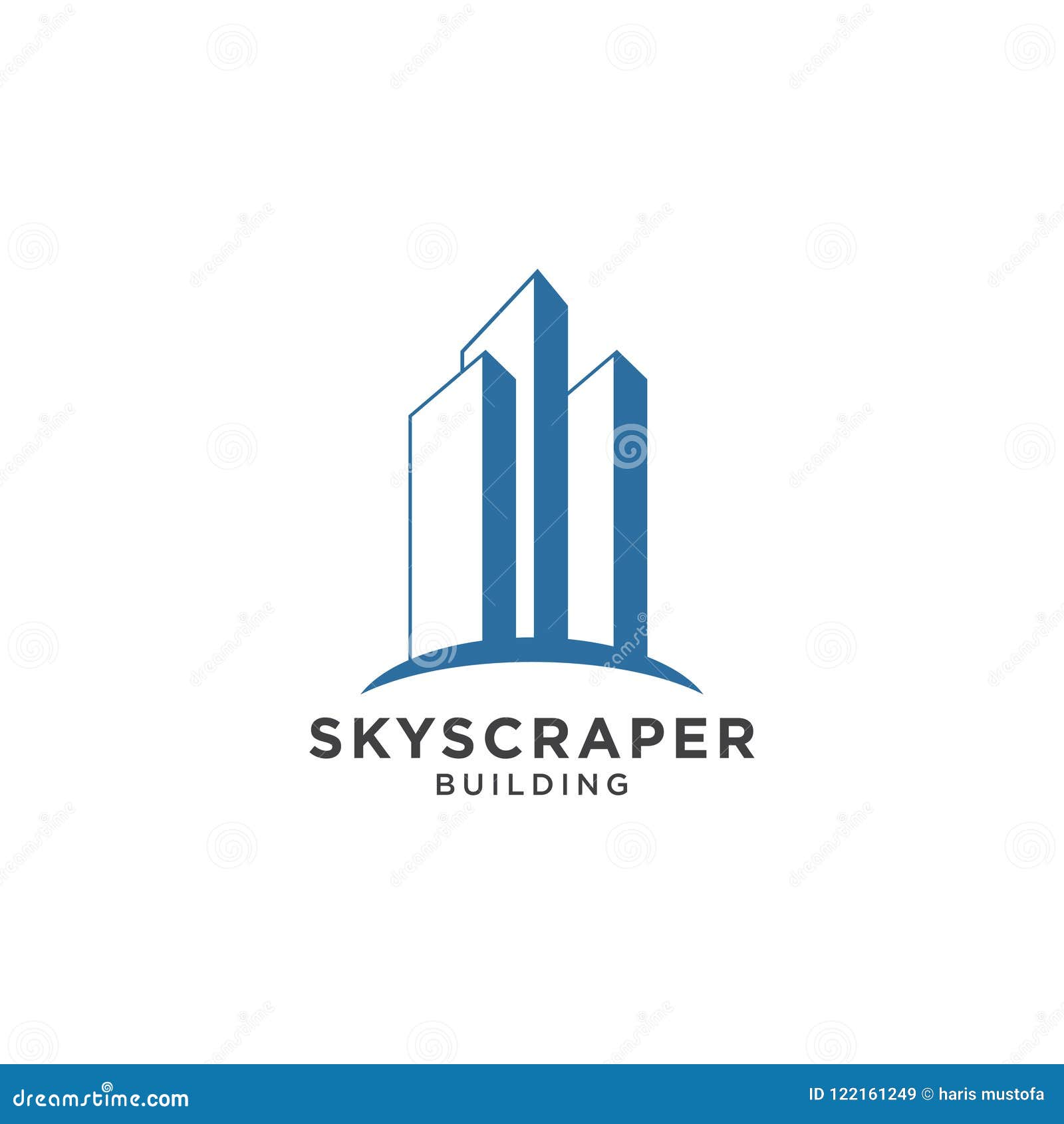 Skyscraper Logo Template Set Vector Illustration | CartoonDealer.com ...