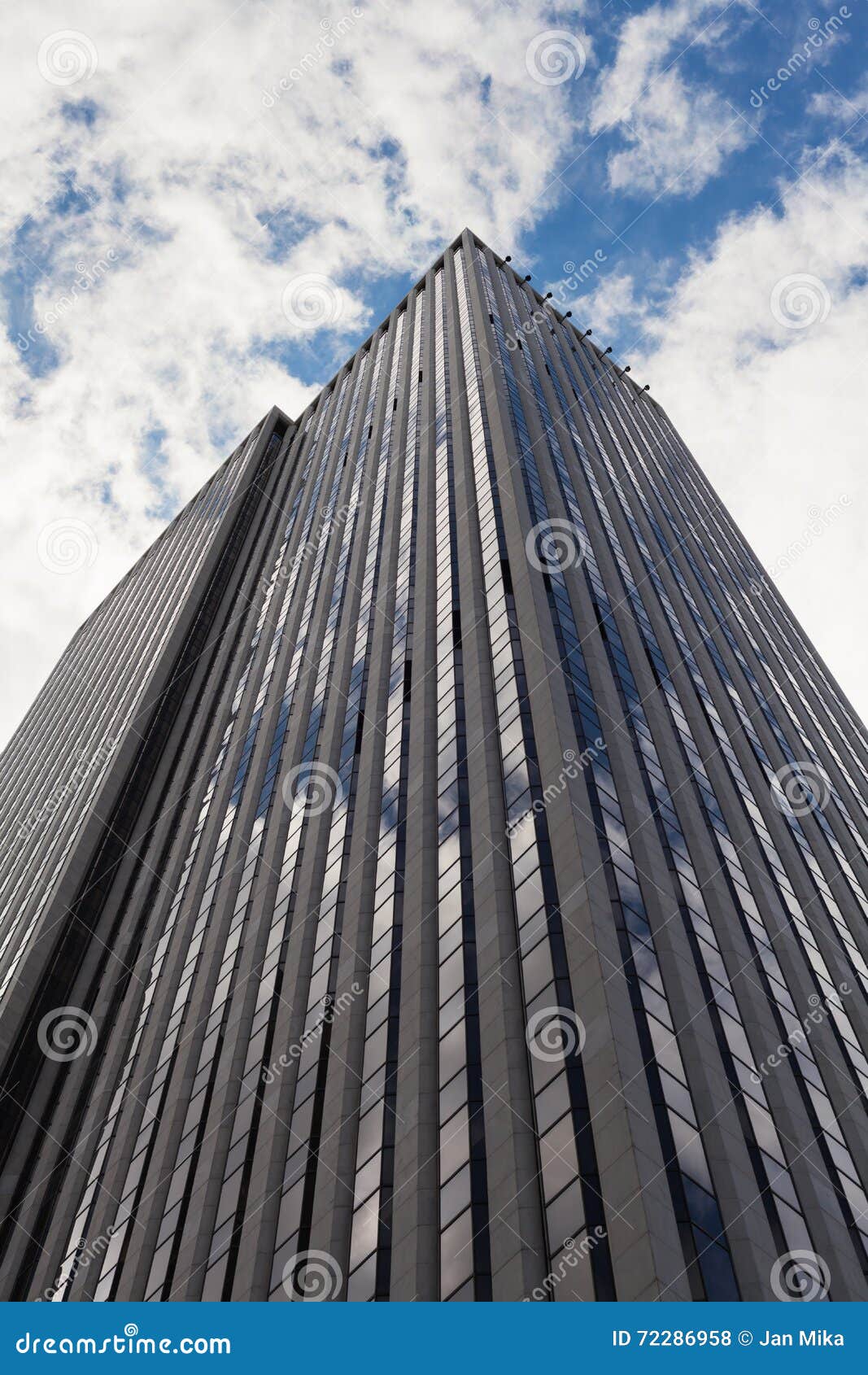 Skyscraper Low Angle View in New York City Stock Photo - Image of york ...
