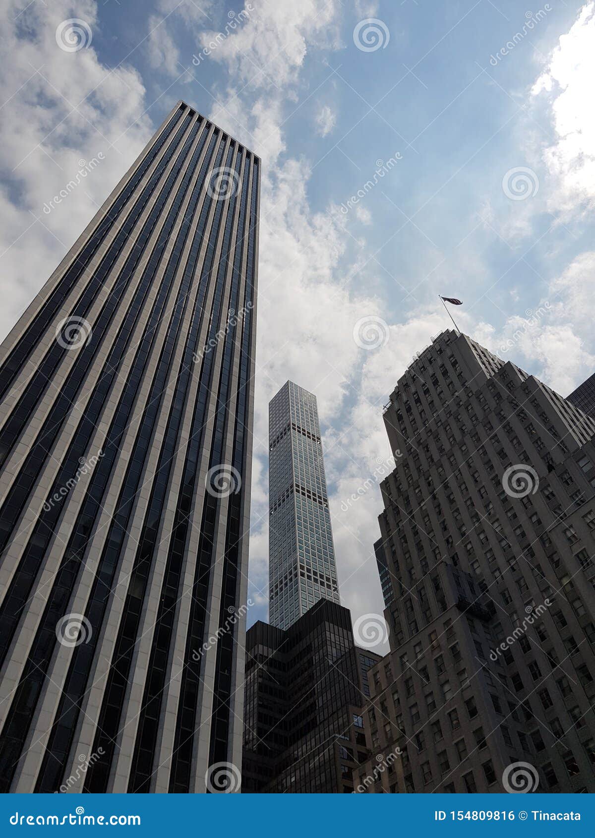 Skyscraper, Modern Building on a Blue Skye Background Stock Photo ...
