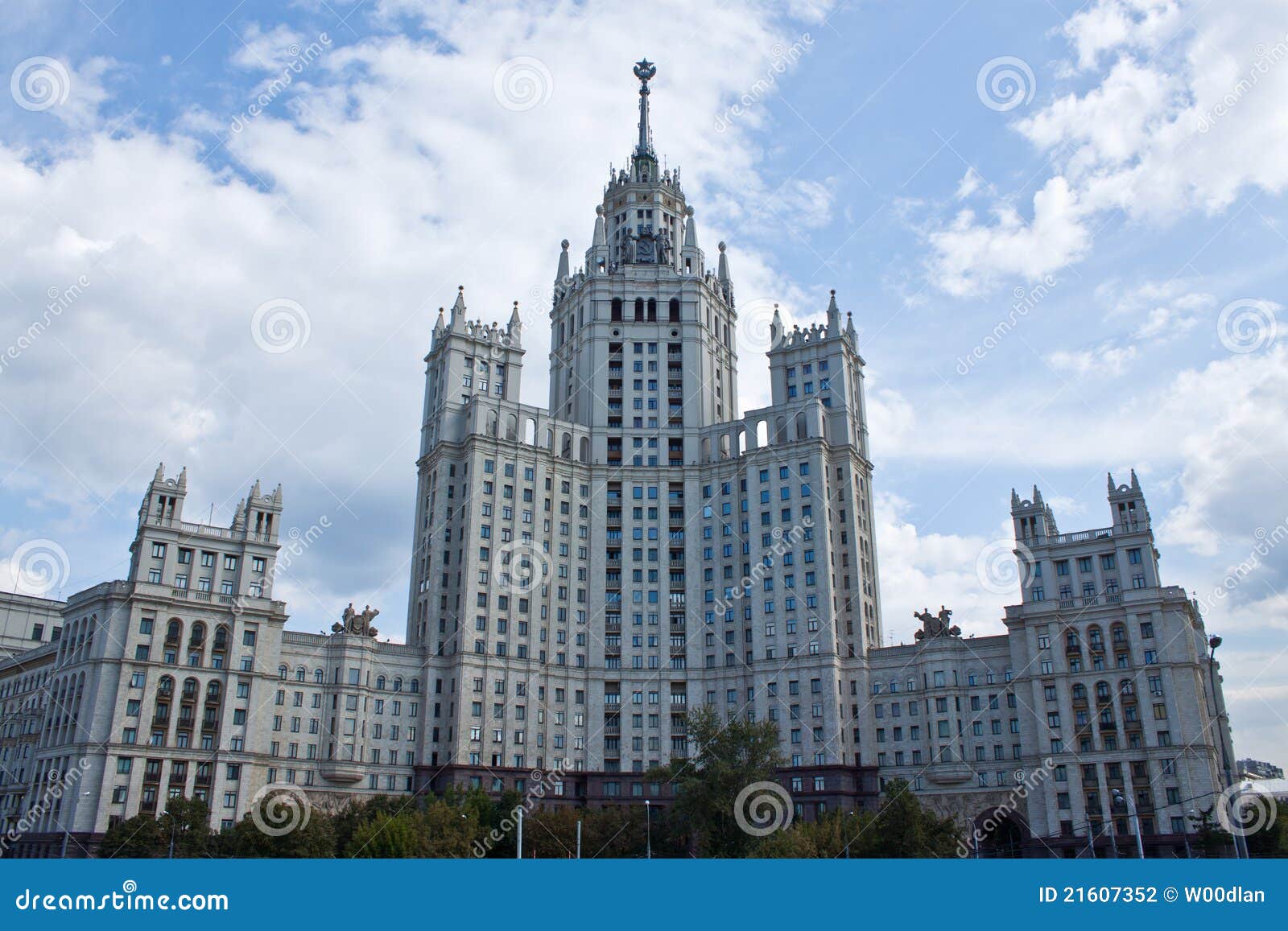 Skyscraper in Moscow stock photo. Image of russian, landmark - 21607352