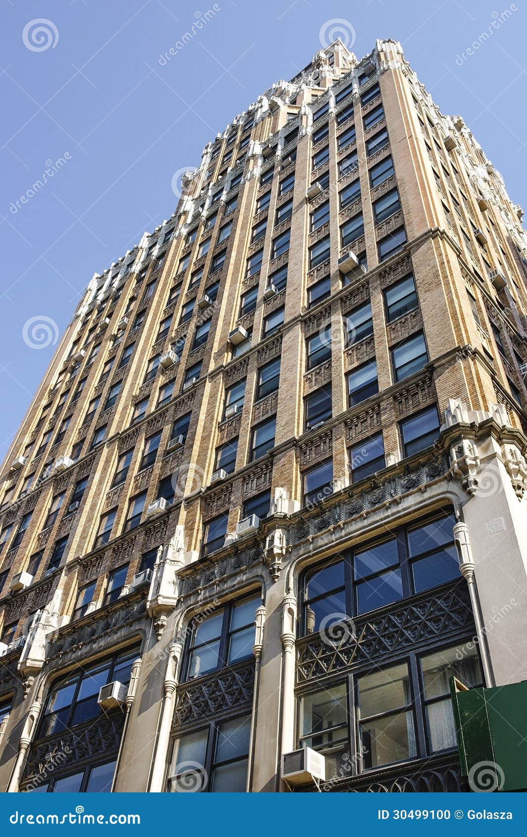 Skyscraper in New York City Stock Photo - Image of finance ...