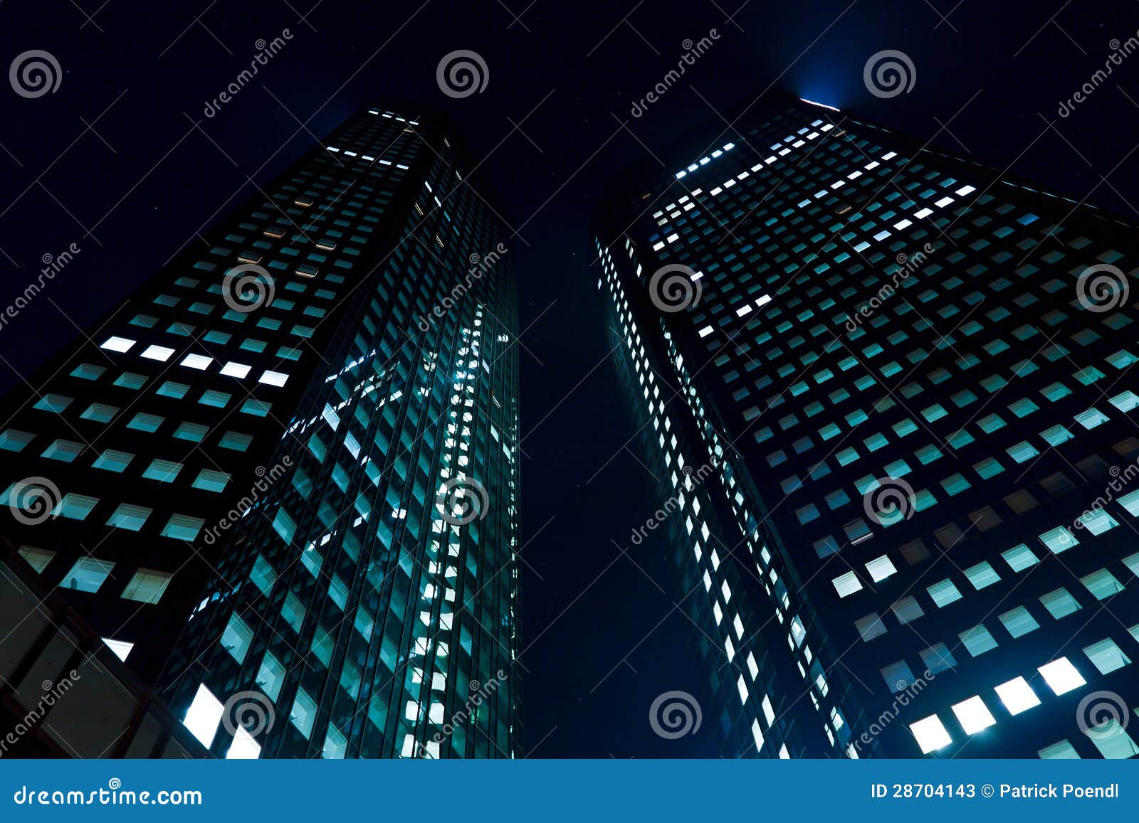 Skyscraper at Night stock image. Image of germany, downtown - 28704143