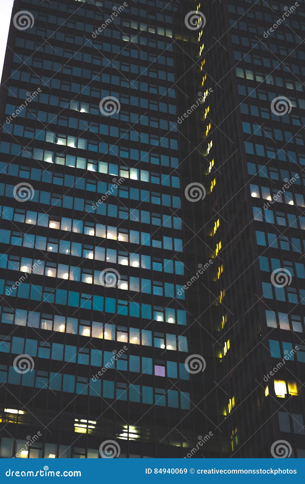 Skyscraper At Night Picture. Image: 84940069