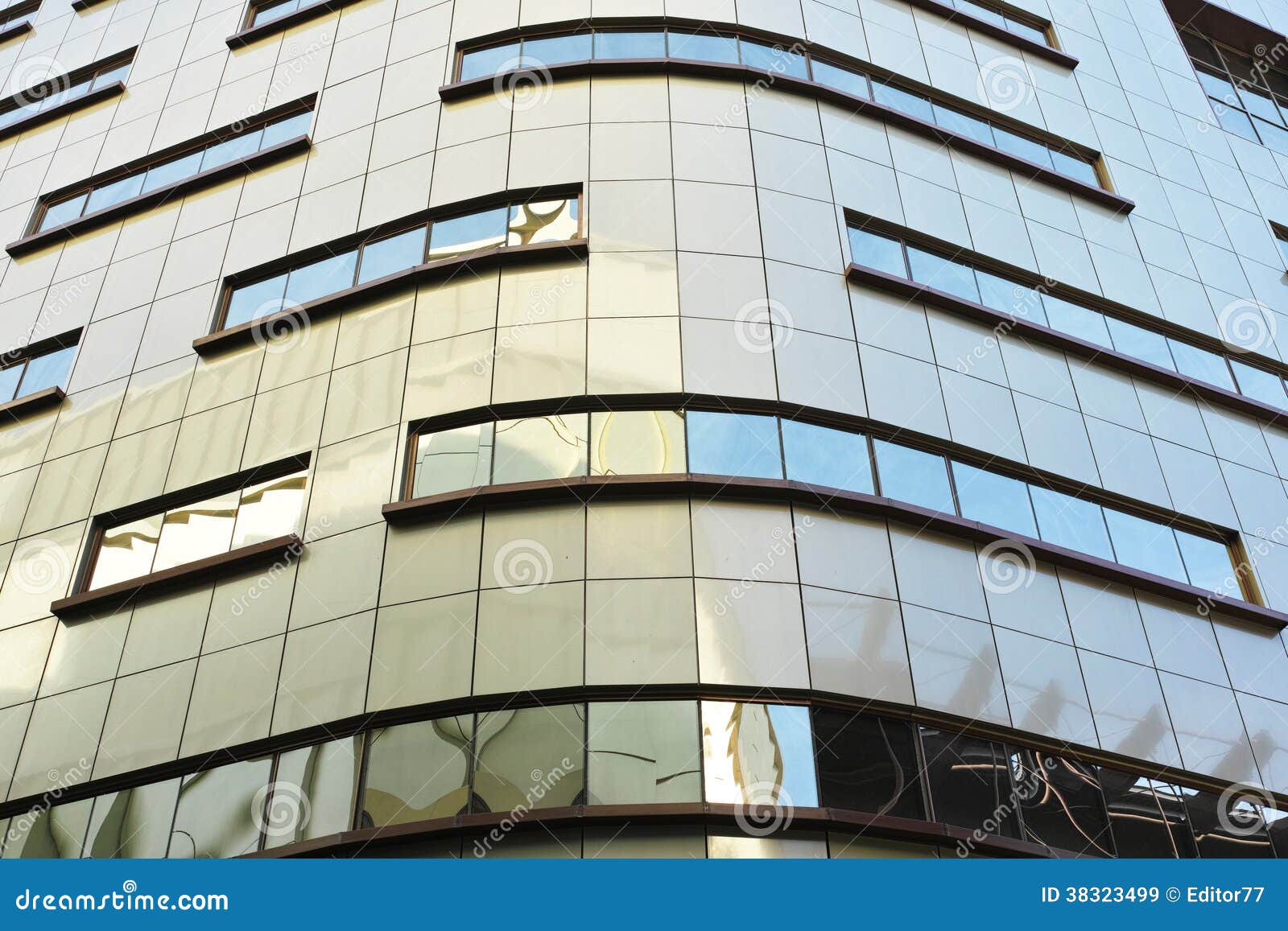 Skyscraper Office Building Facade Stock Image - Image of architecture ...