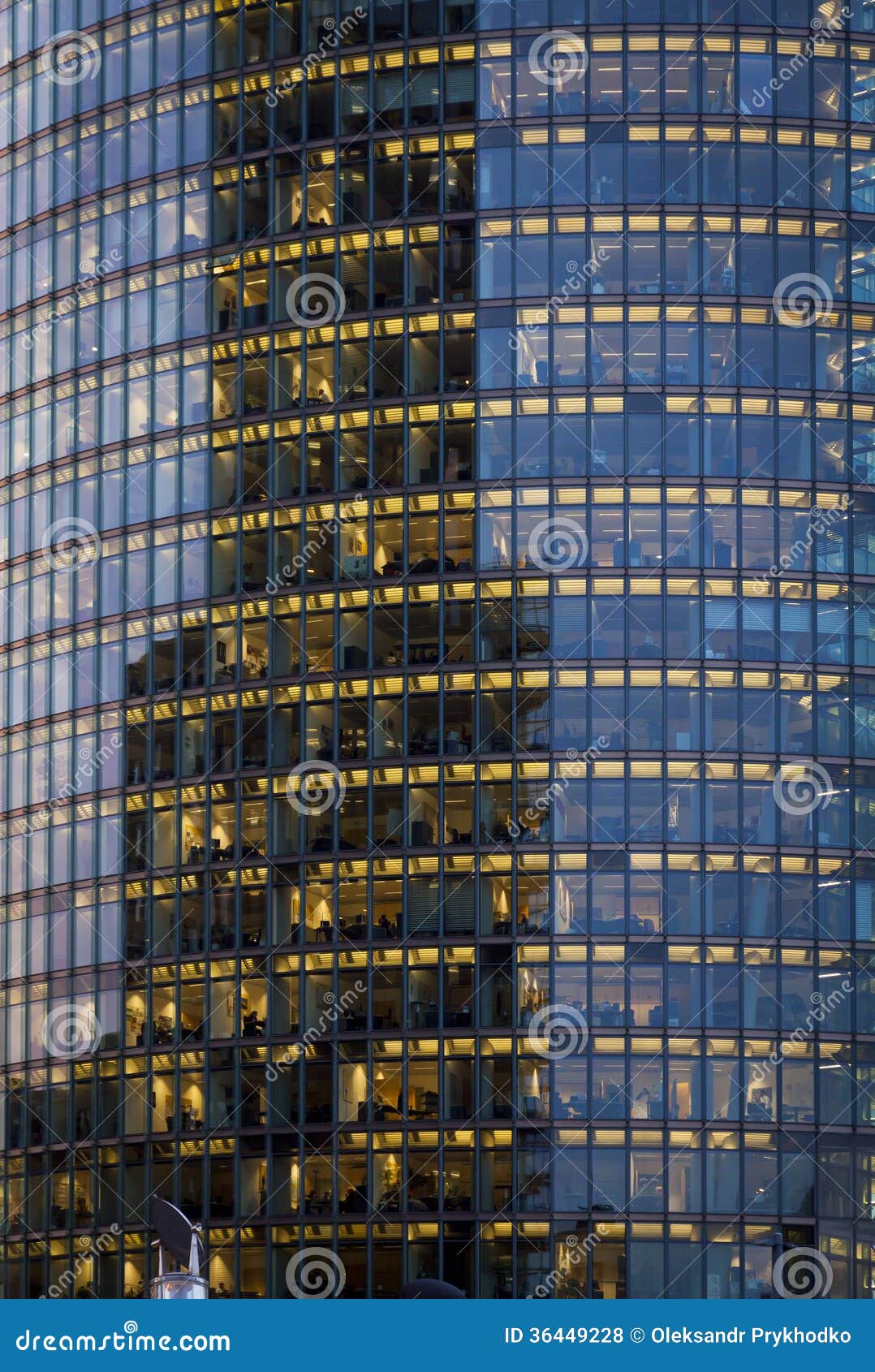 Skyscraper with Office Windows and Glass Backgroun Stock Photo - Image ...