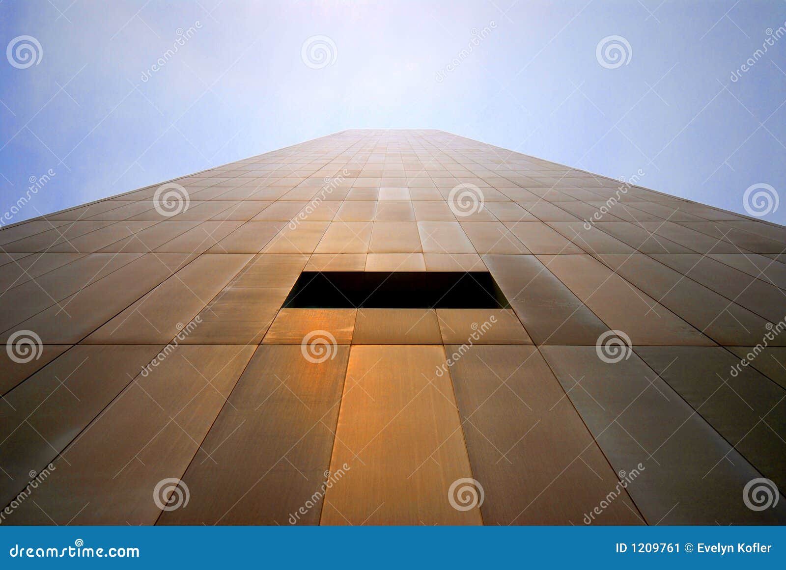 Skyscraper with one window stock image. Image of color - 1209761