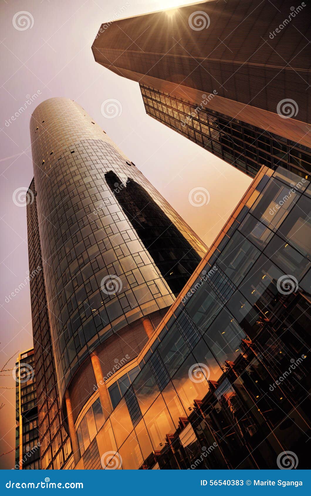 Skyscraper in perspective stock image. Image of skyscraper - 56540383