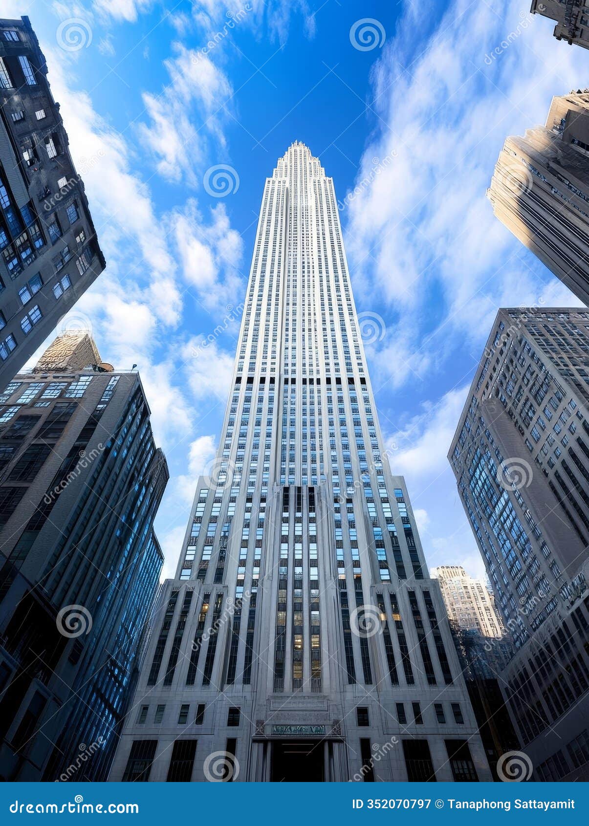 Skyscraper Reaching for the Sky a Striking Lowangle View of a Modern ...