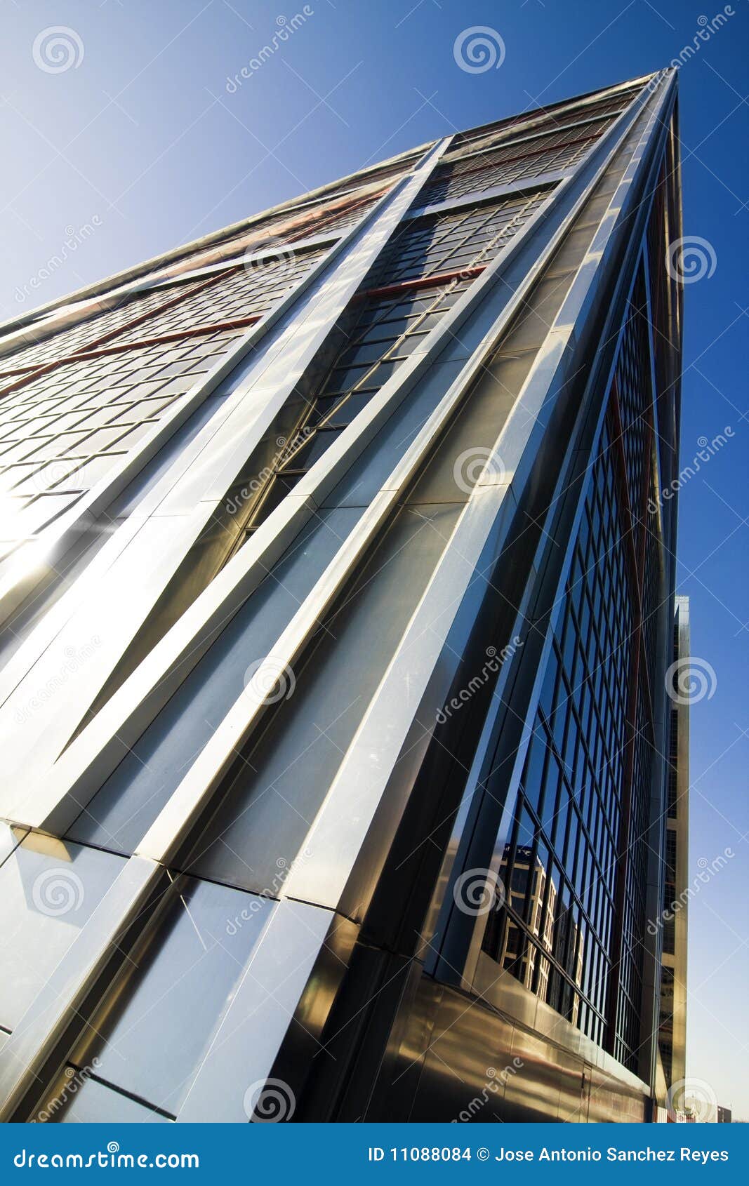 Skyscraper with reflection stock photo. Image of large - 11088084