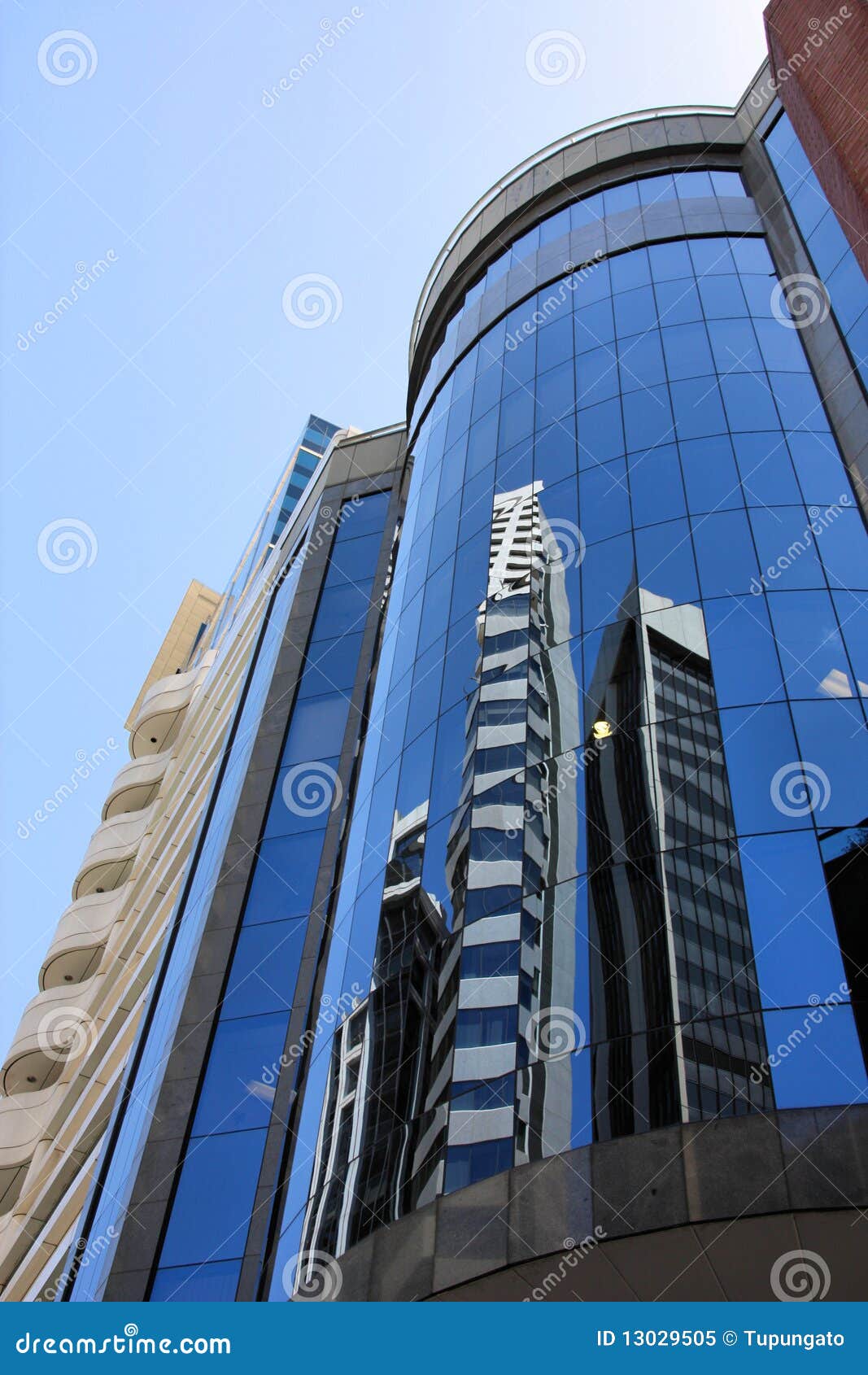 Skyscraper With The Reflection Of The Shard In The Windows Royalty-Free ...