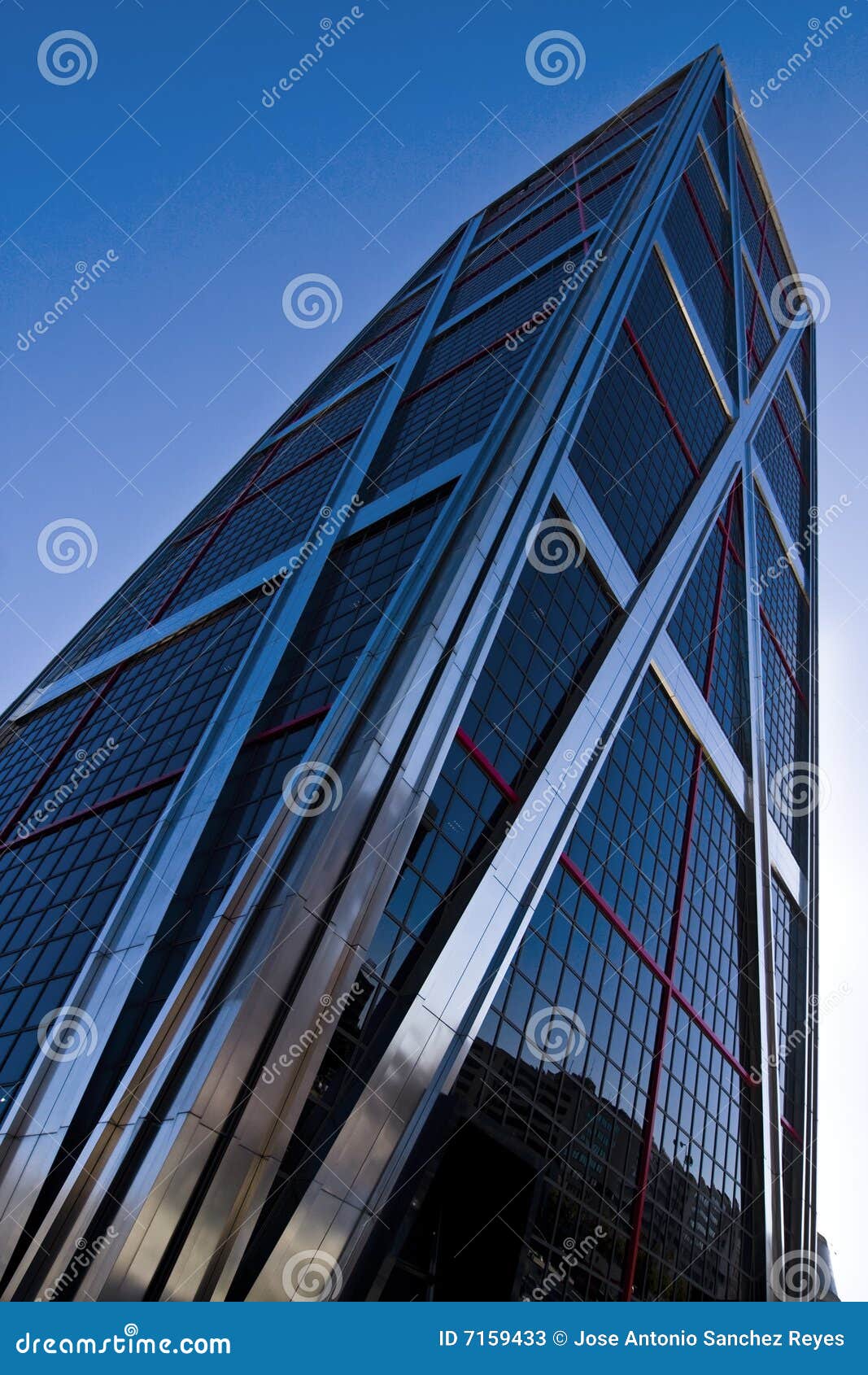 Skyscraper with reflection stock image. Image of bright - 7159433