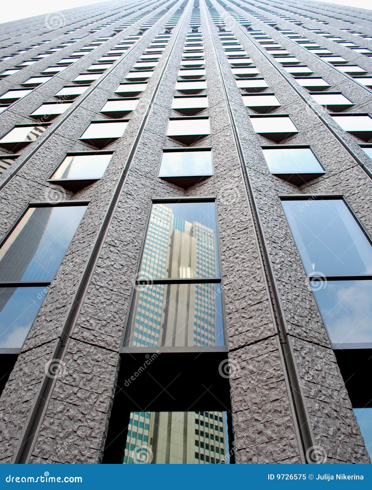 Skyscraper reflection stock image. Image of reflection - 9726575