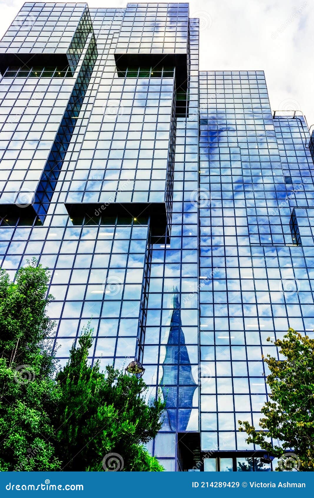 Skyscraper With The Reflection Of The Shard In The Windows Royalty-Free ...